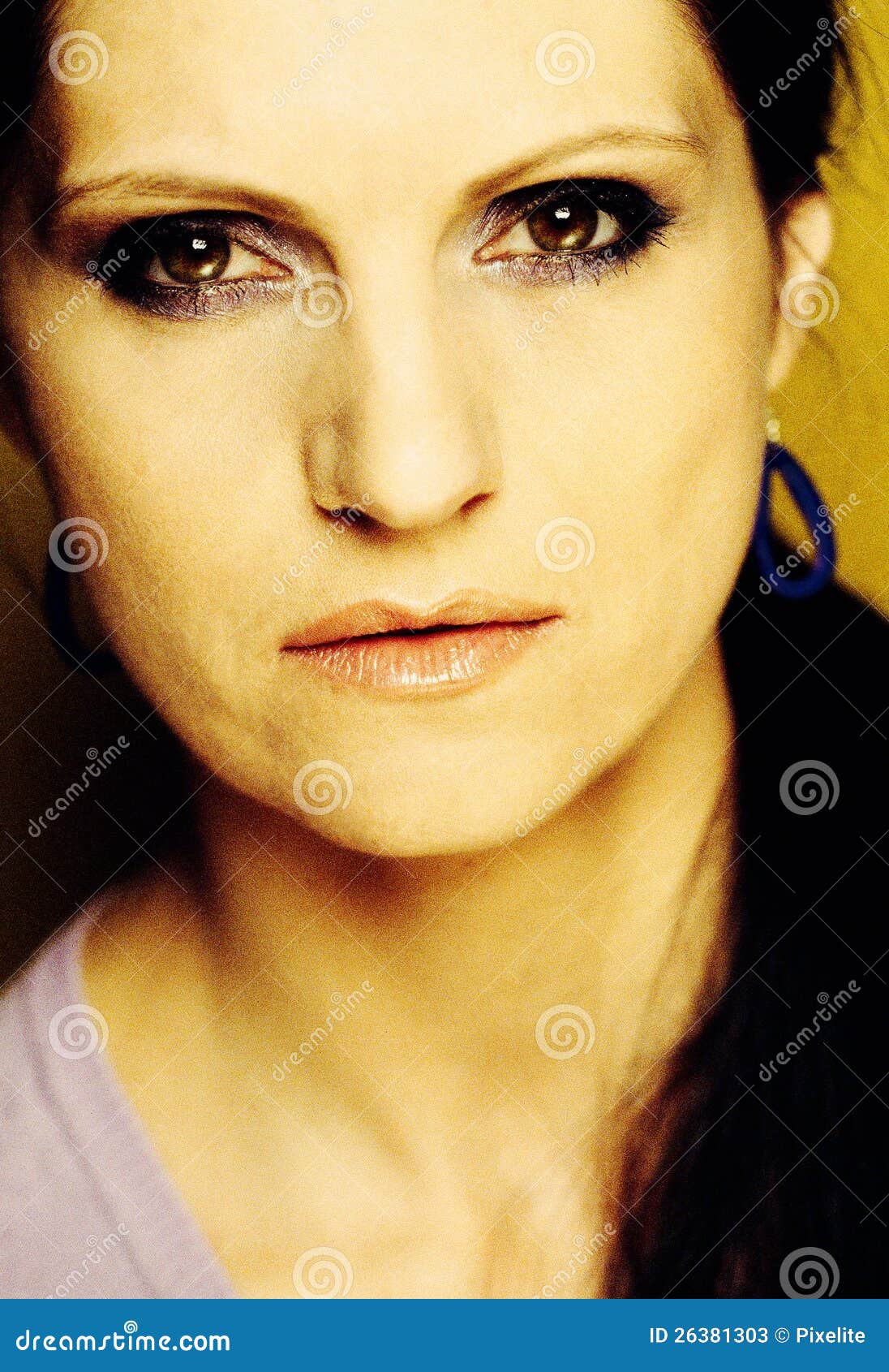 Tired lady stock image. Image of grainy, angry, lonely - 26381303