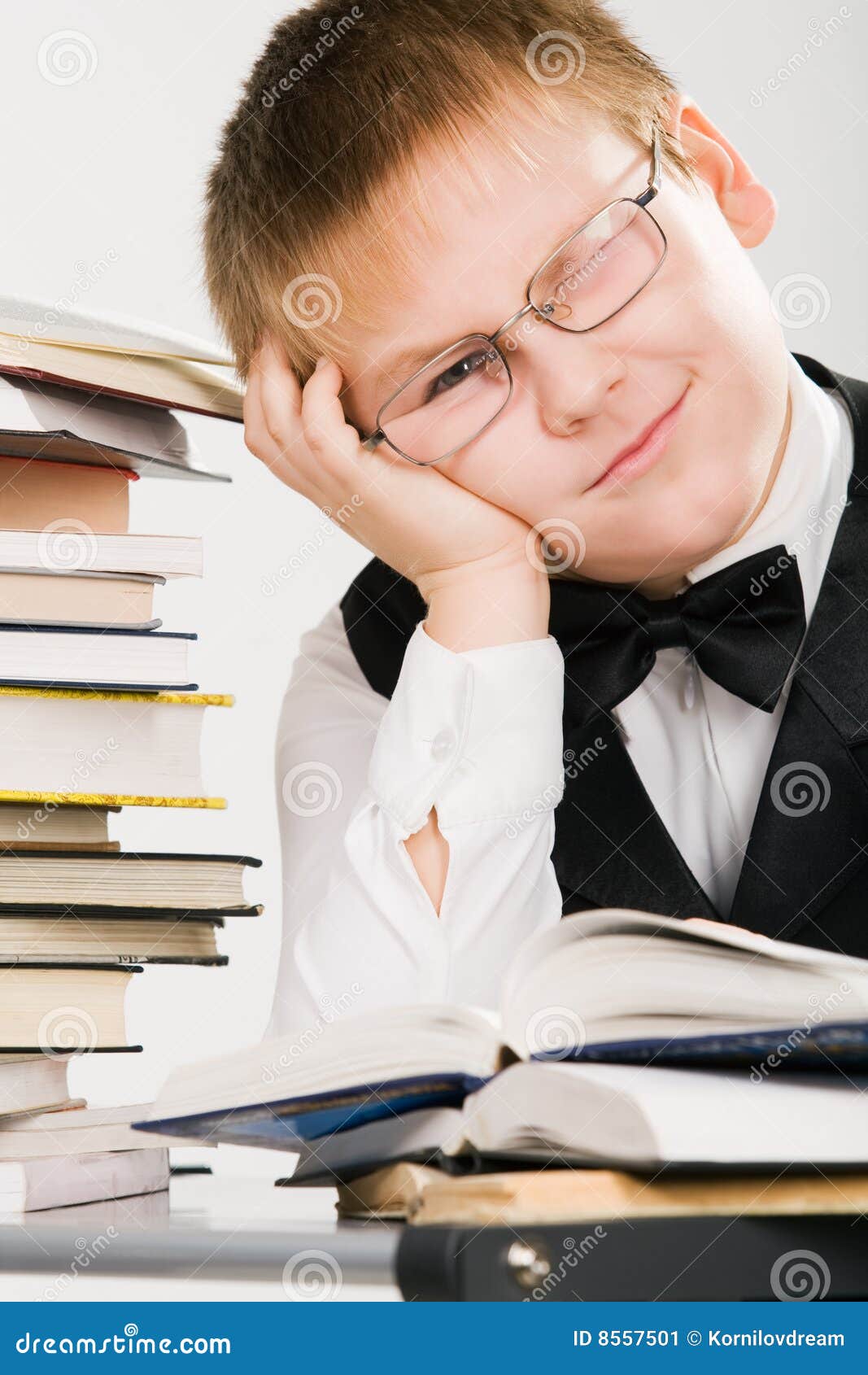 Tired of learning process stock image. Image of lazy, person - 8557501
