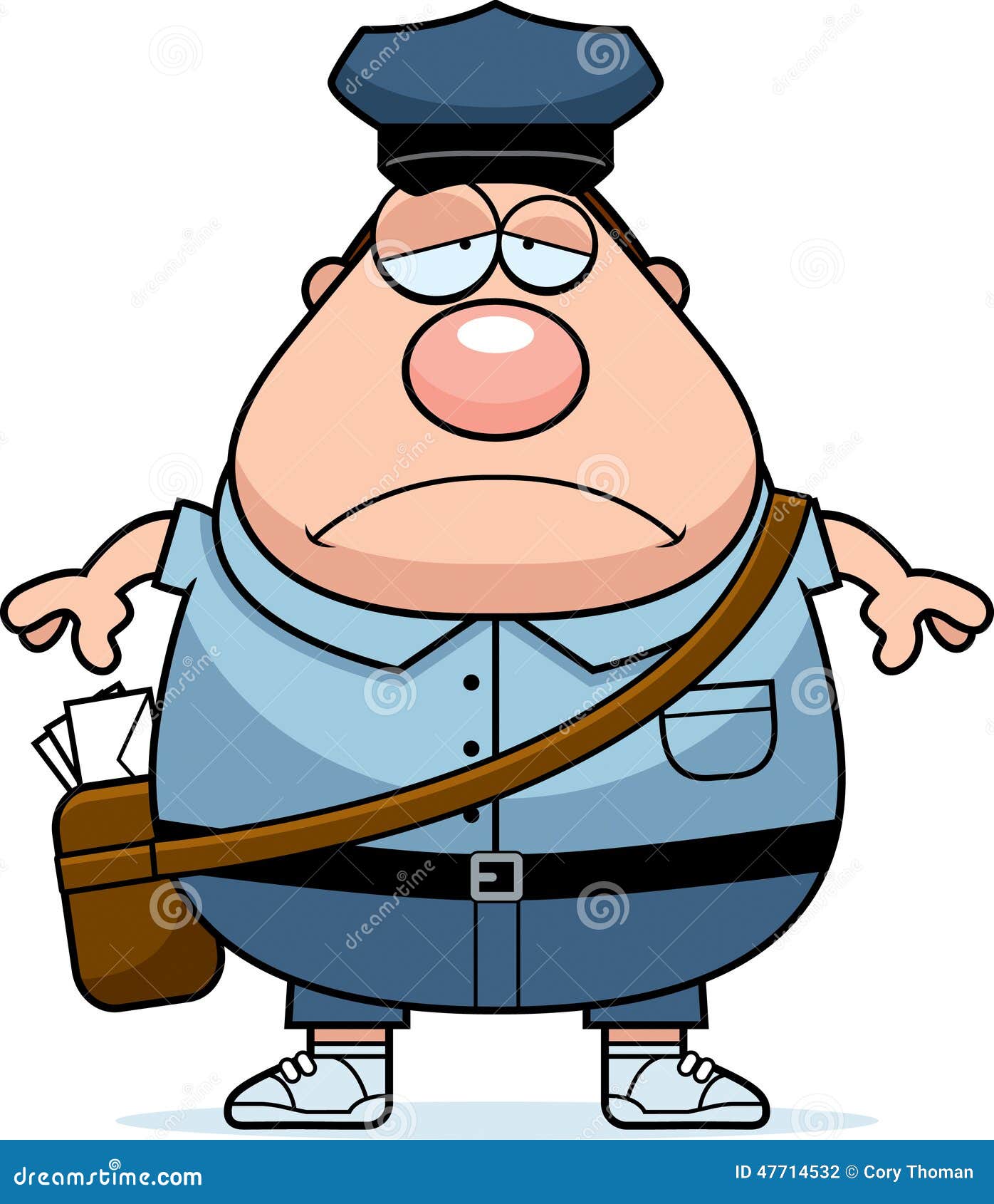 Tired Mailman stock vector. Illustration of tired, upset - 47714532