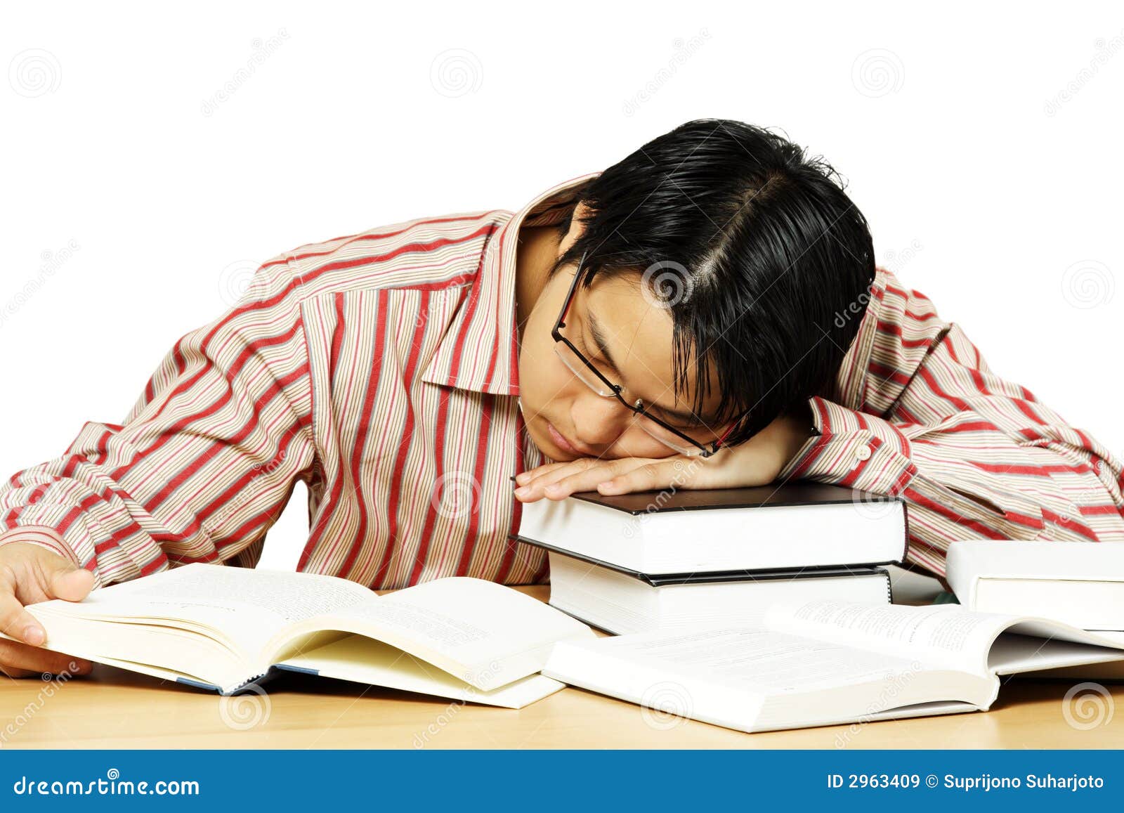 Tired man stock image. Image of school, books, college - 2963409