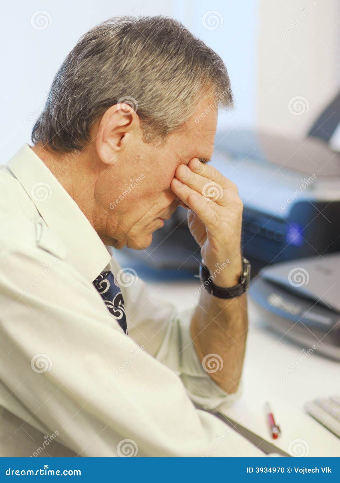 Tired man stock photo. Image of clerk, clerical, official - 3934970