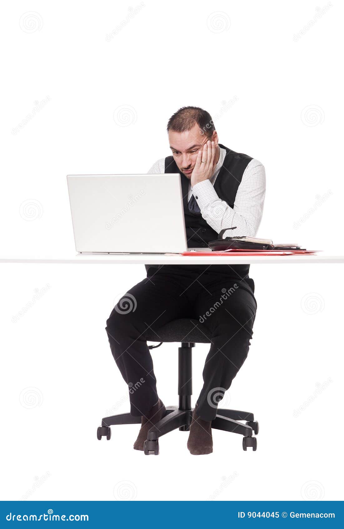 Tired man stock image. Image of male, person, lose, desk - 9044045