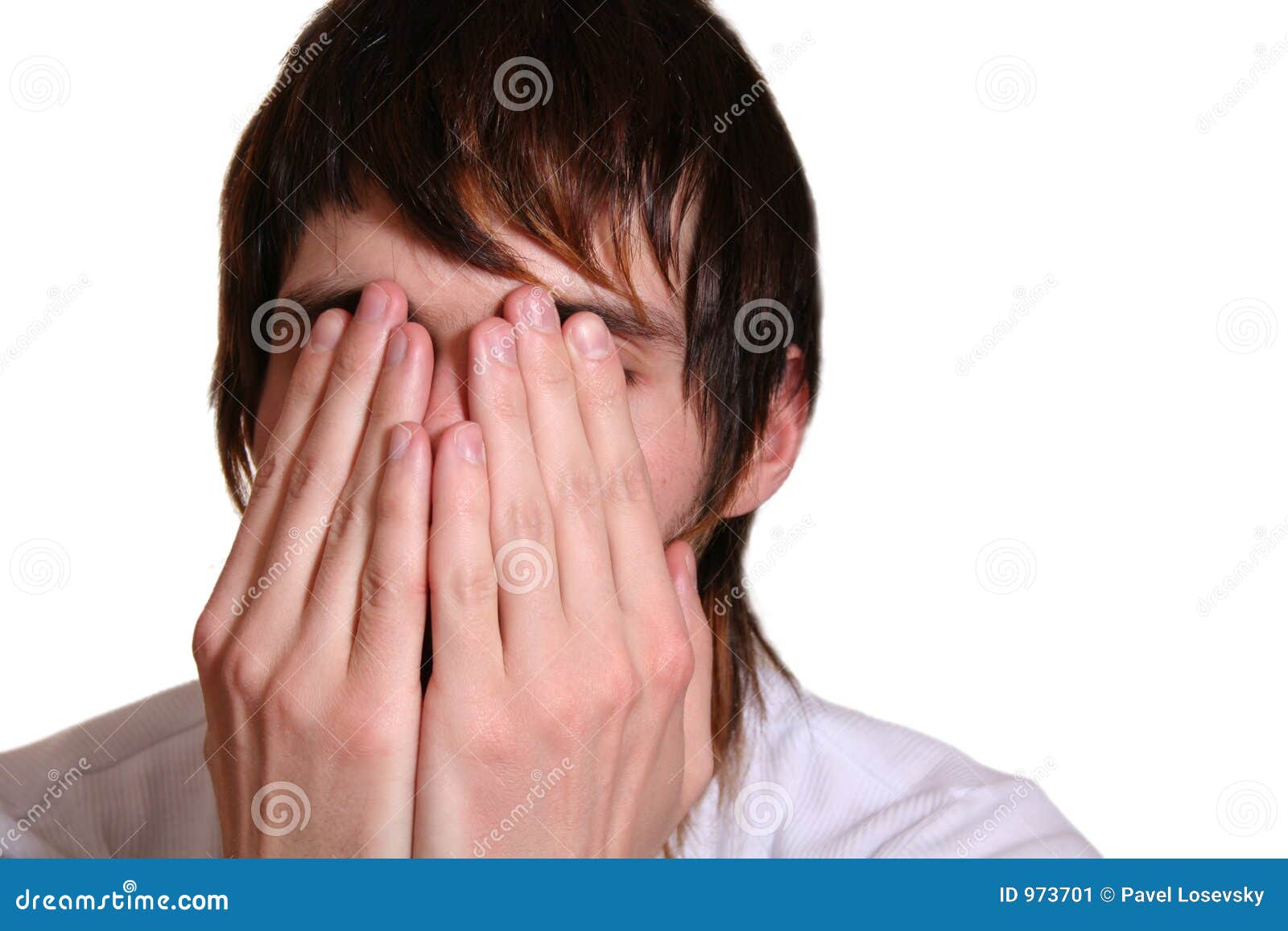 Tired man stock image. Image of multicultural, beaten, forworn - 973701