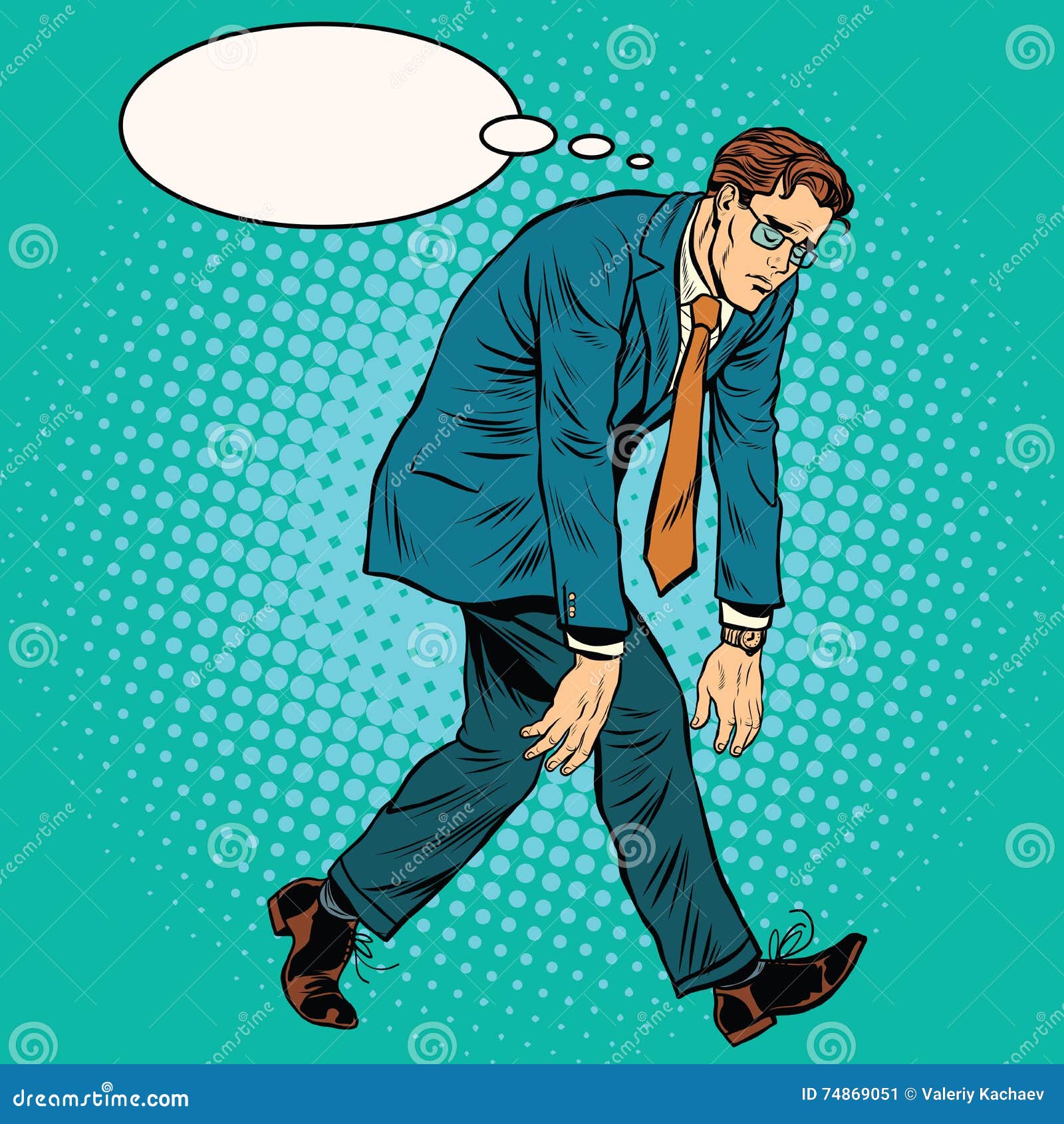 Tired Man, Depression and Grief Stock Vector - Illustration of grief ...