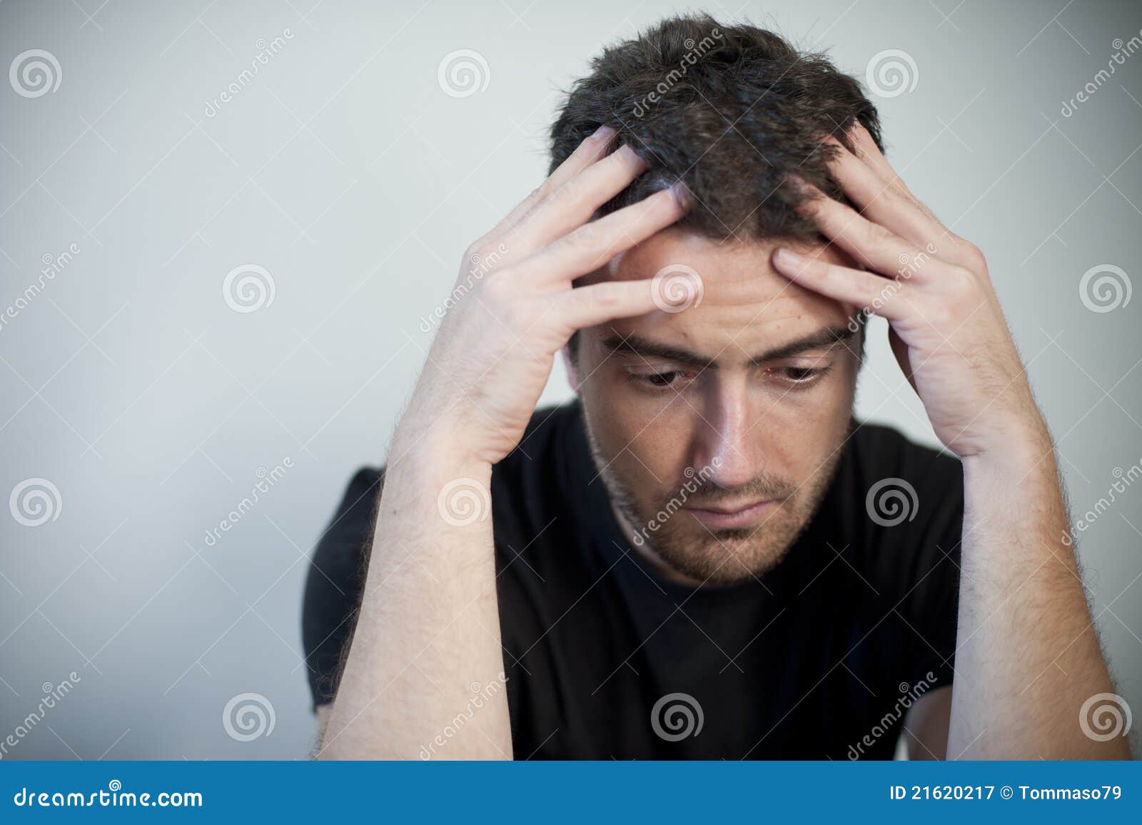 Tired man portrait stock image. Image of fatigue, face - 21620217