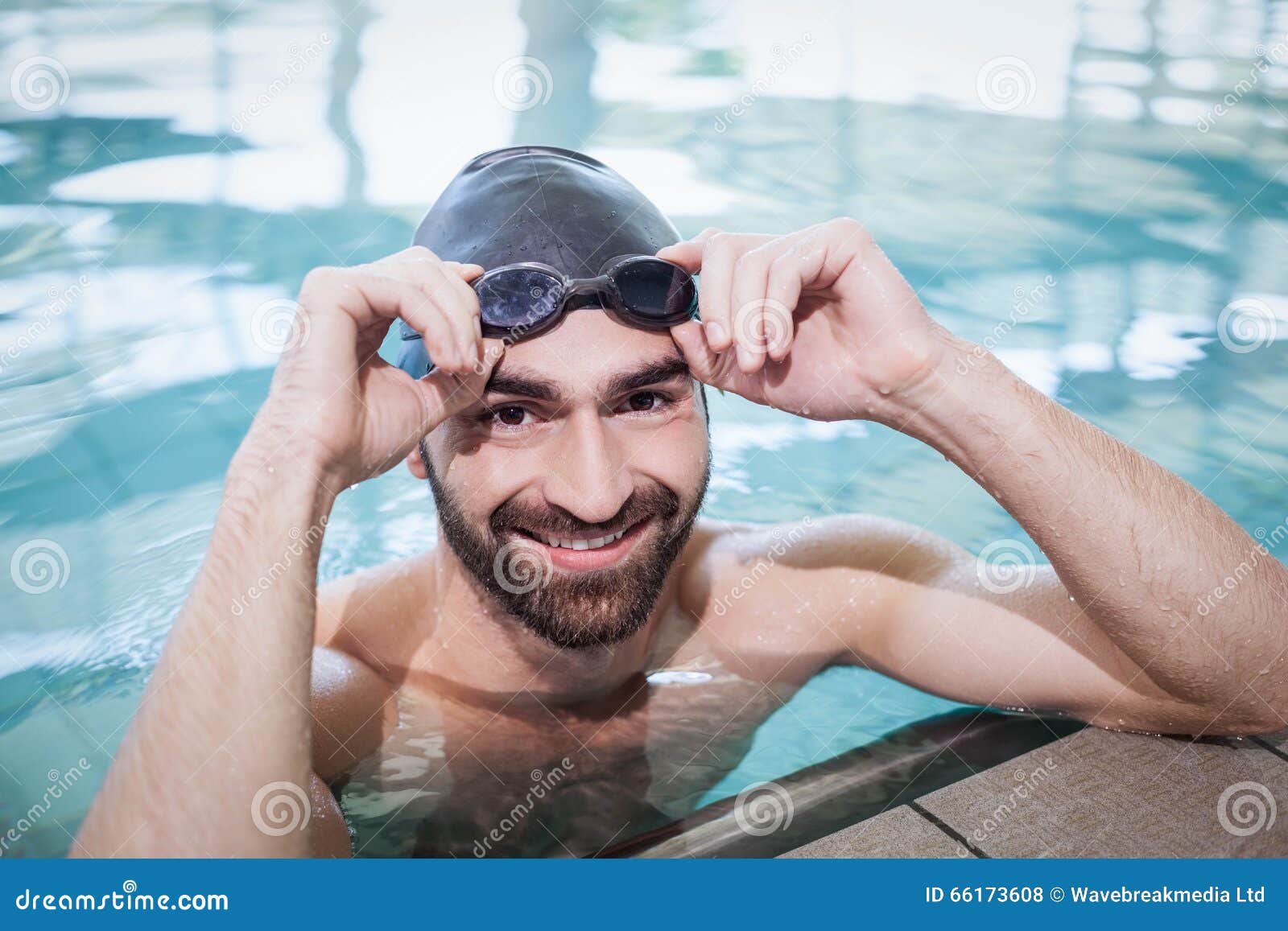 Tired man resting stock photo. Image of goggle, pursuit - 66173608