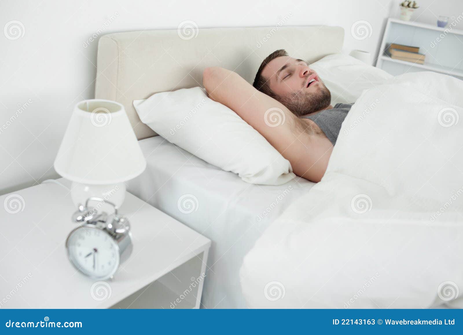 Tired man sleeping stock image. Image of blanket, looking - 22143163
