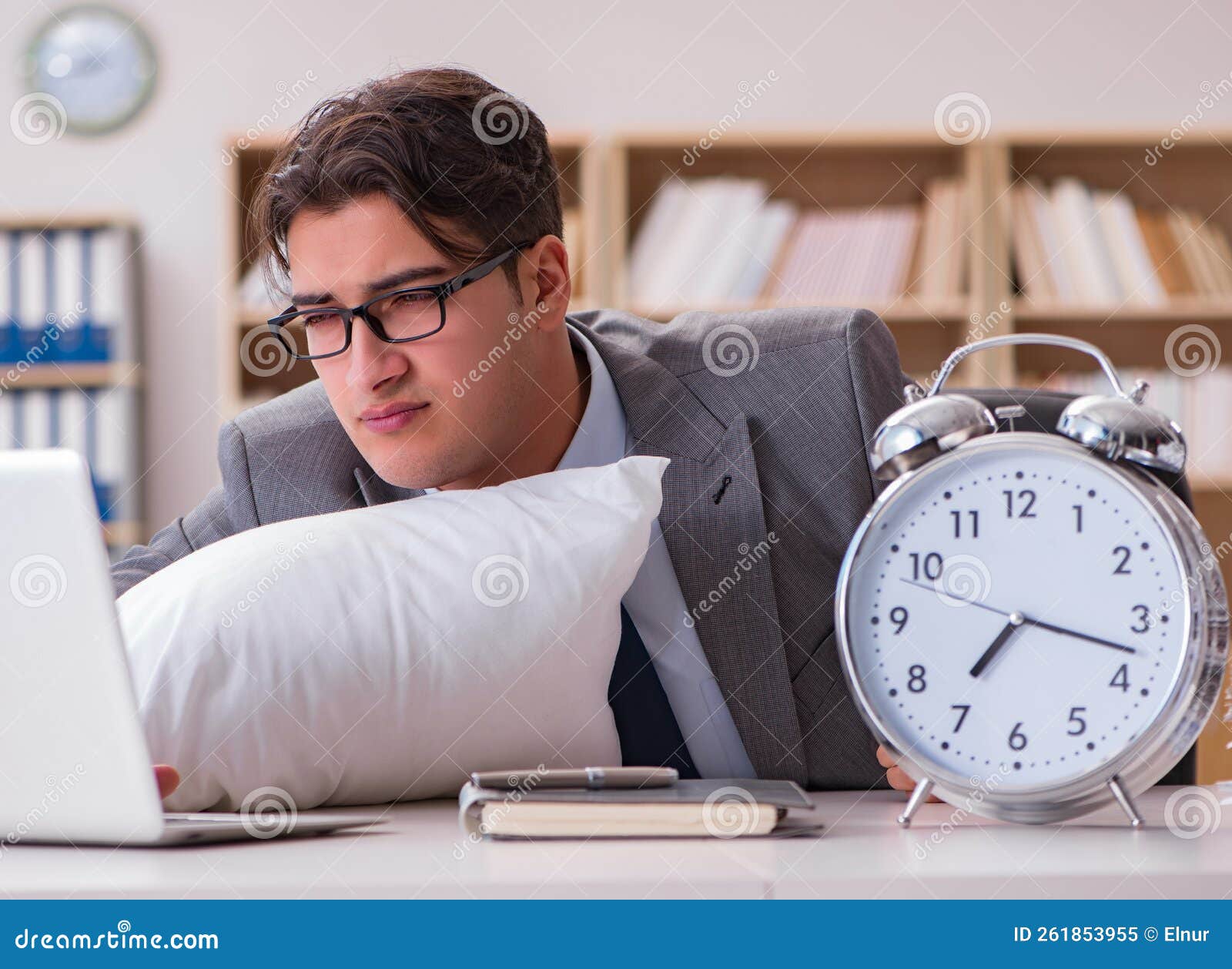 Tired Man Sleeping at Home Having Too Much Work Stock Image - Image of ...