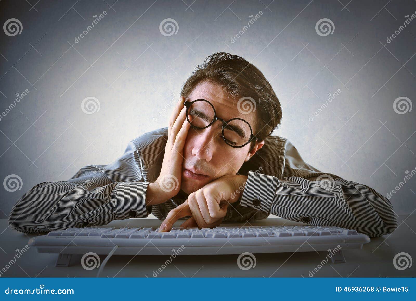 Tired man at work stock photo. Image of dream, asleep - 46936268