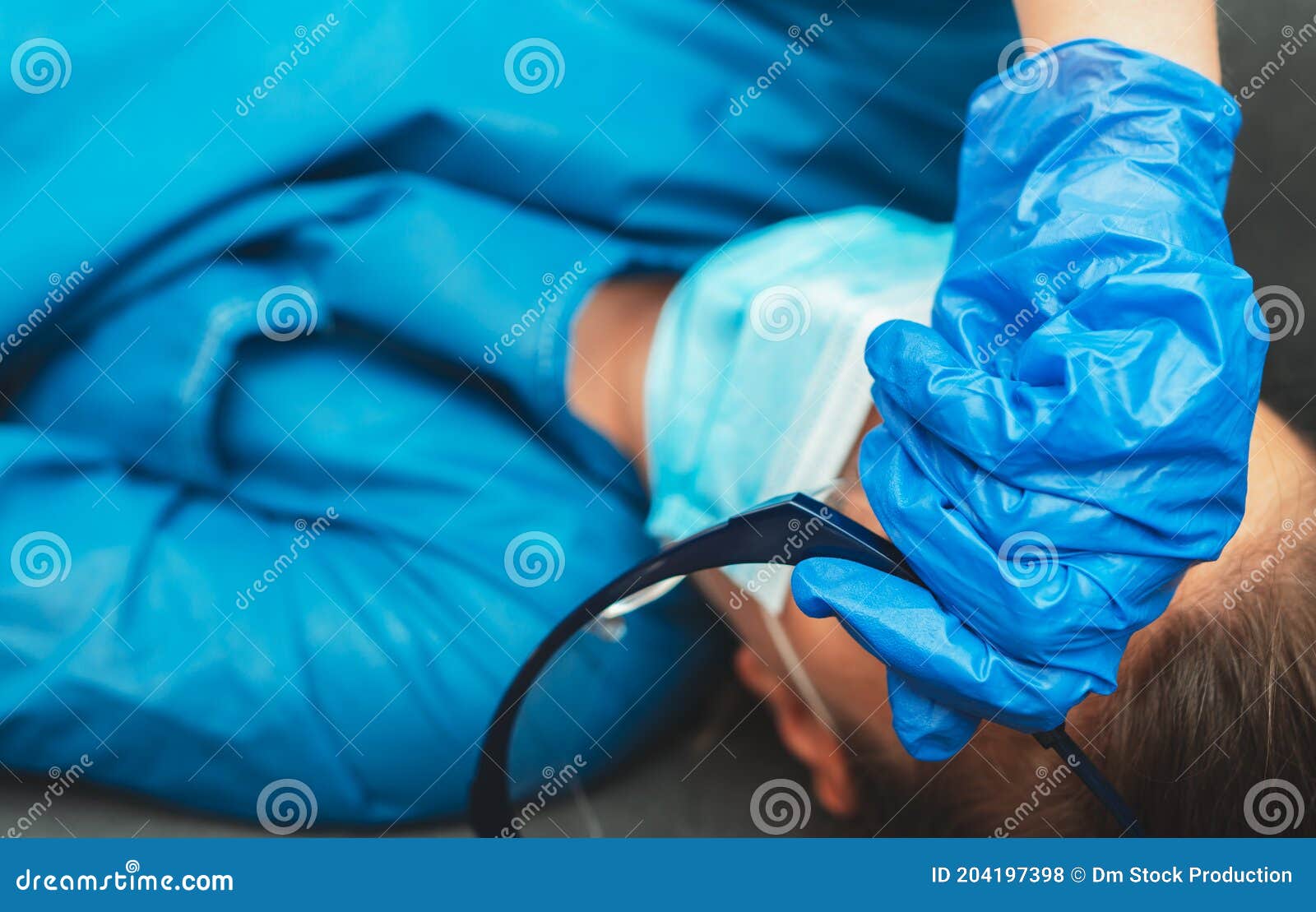 Tired medical worker stock photo. Image of practitioner - 204197398