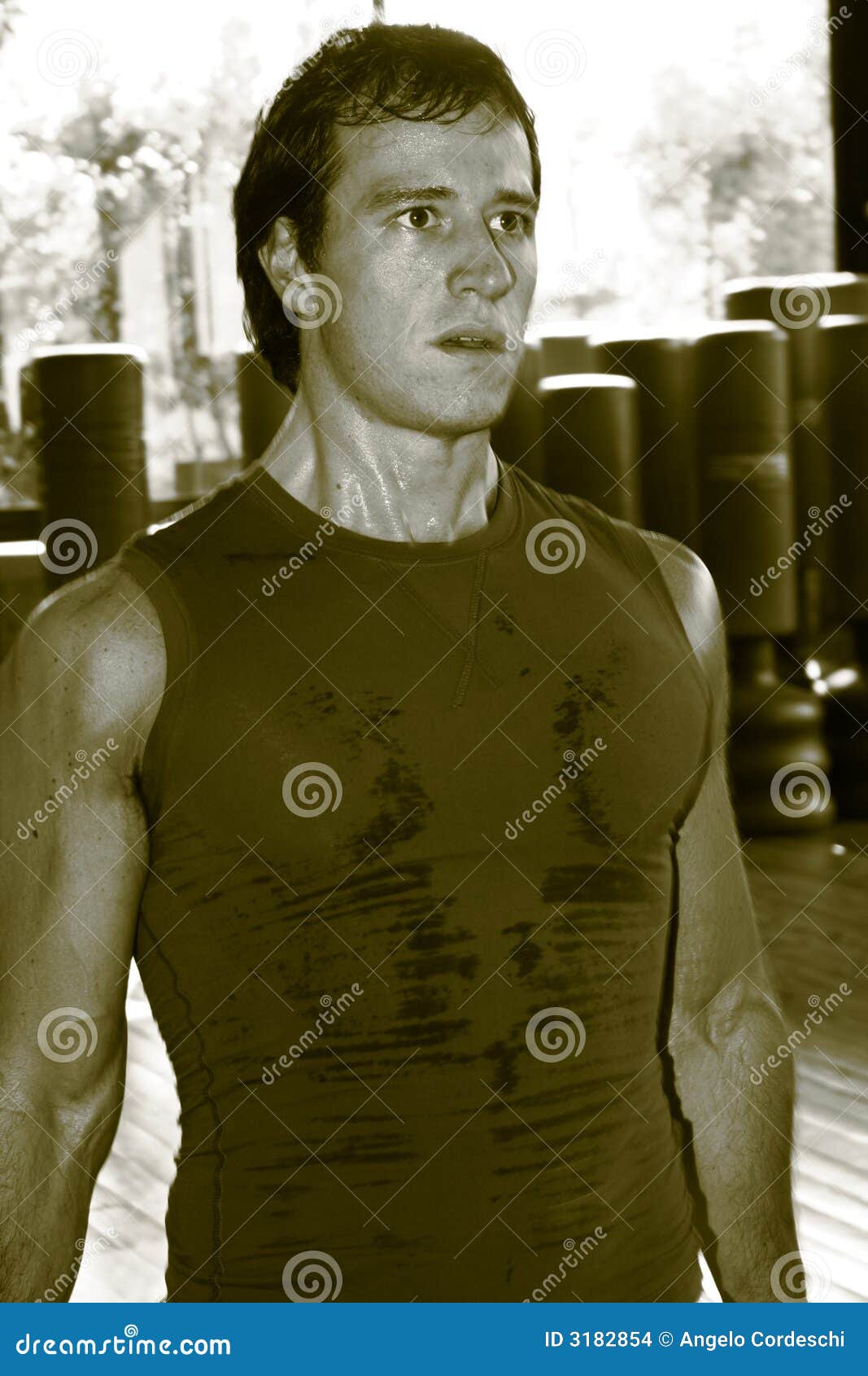 Tired Men Looking Ahead stock photo. Image of lifestyle - 3182854