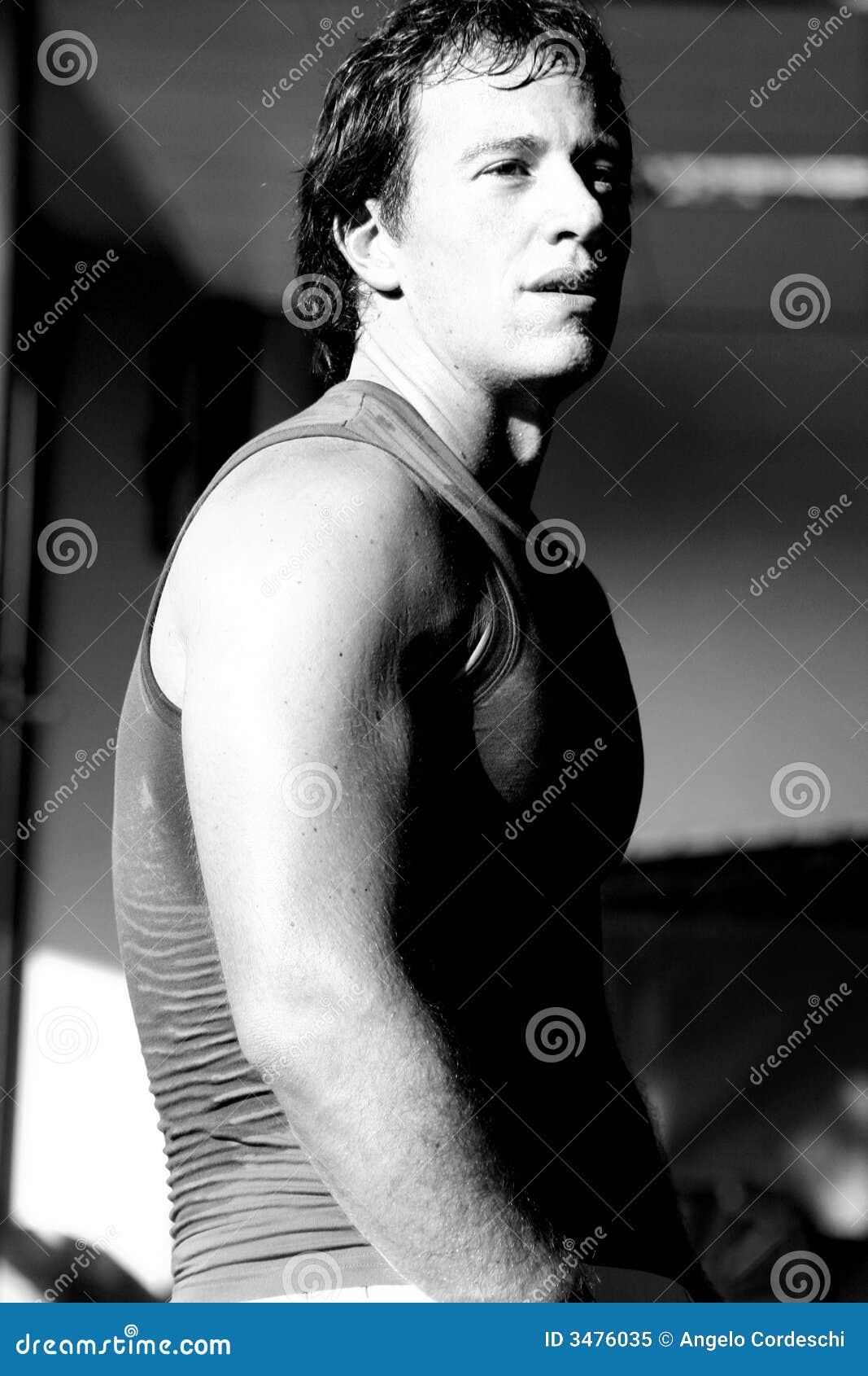 Tired Men Looking & Thinking Stock Image - Image of model, active: 3476035