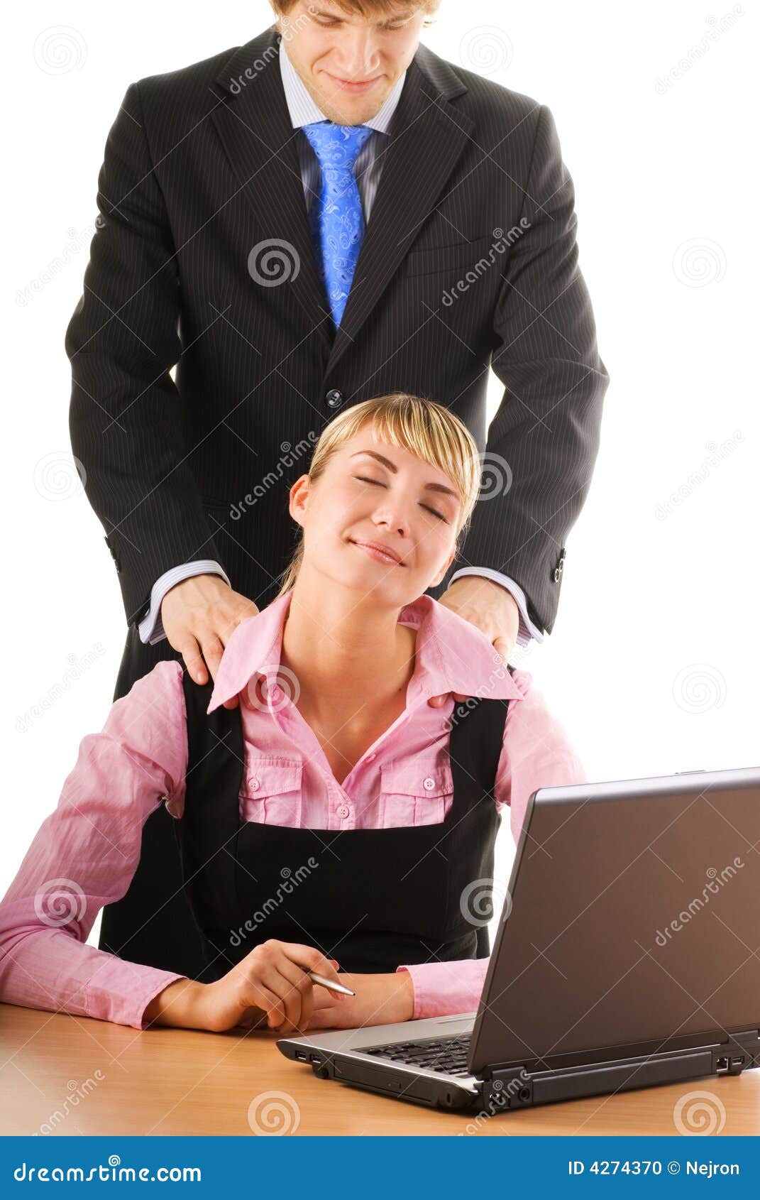 Tired office worker stock photo. Image of internet, chat - 4274370