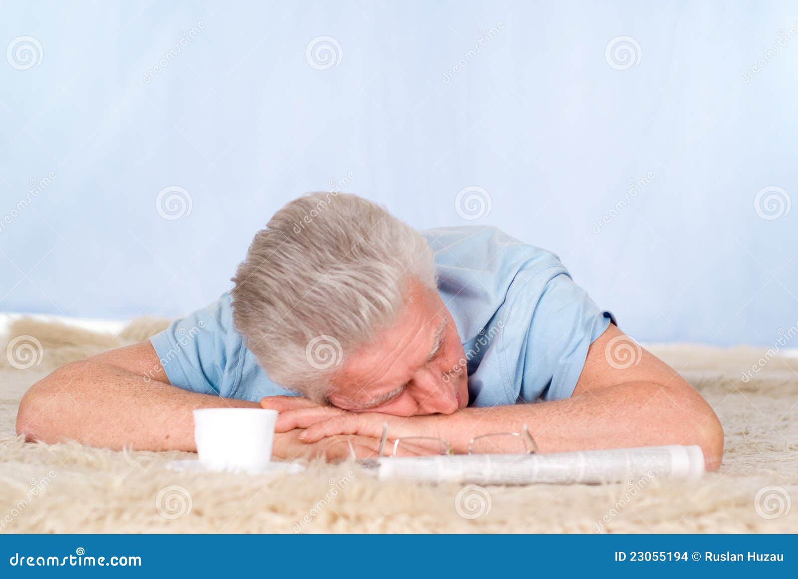 Tired old man stock photo. Image of white, elderly, comfort - 23055194