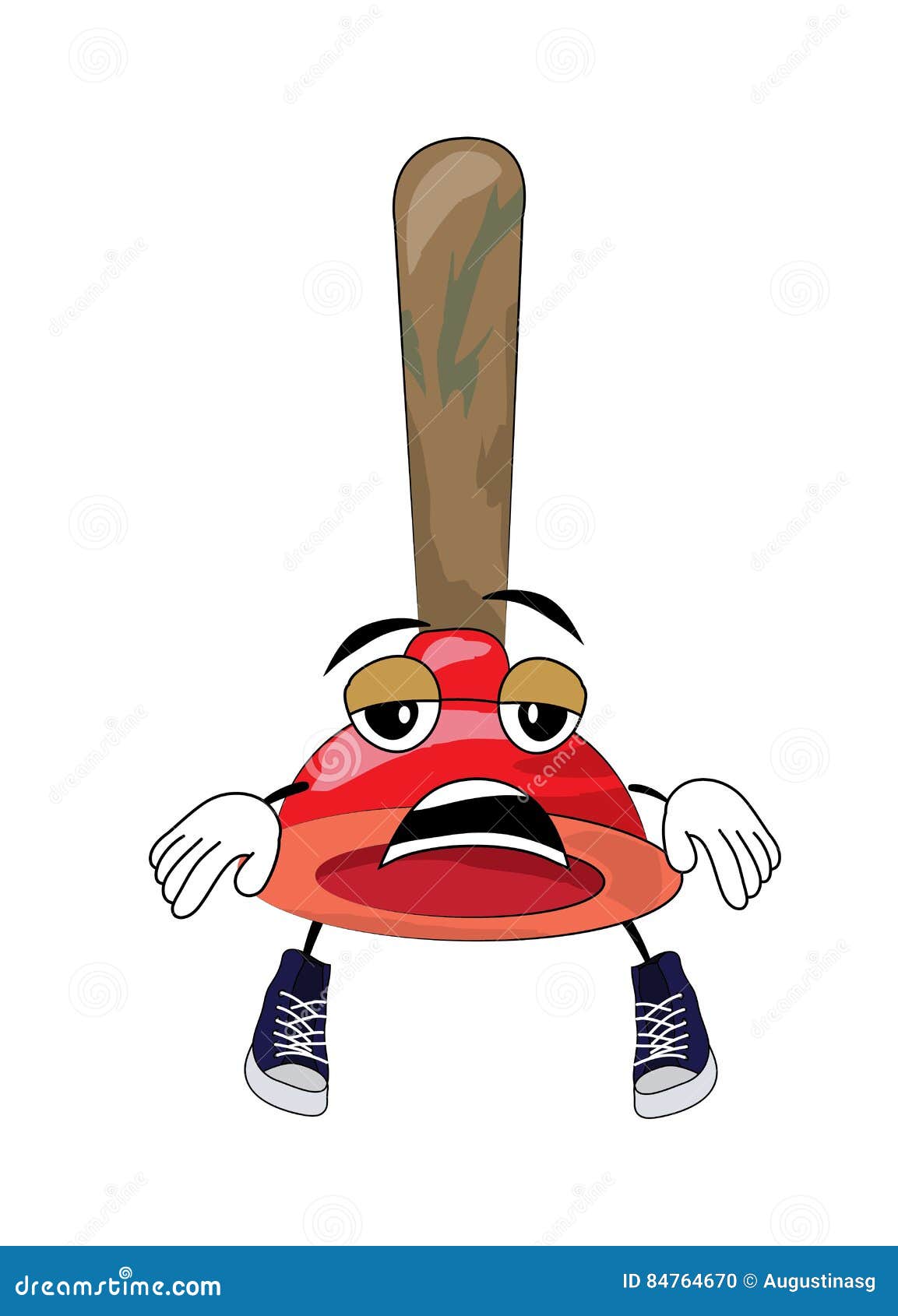 Tired plunger stock illustration. Illustration of plumber - 84764670