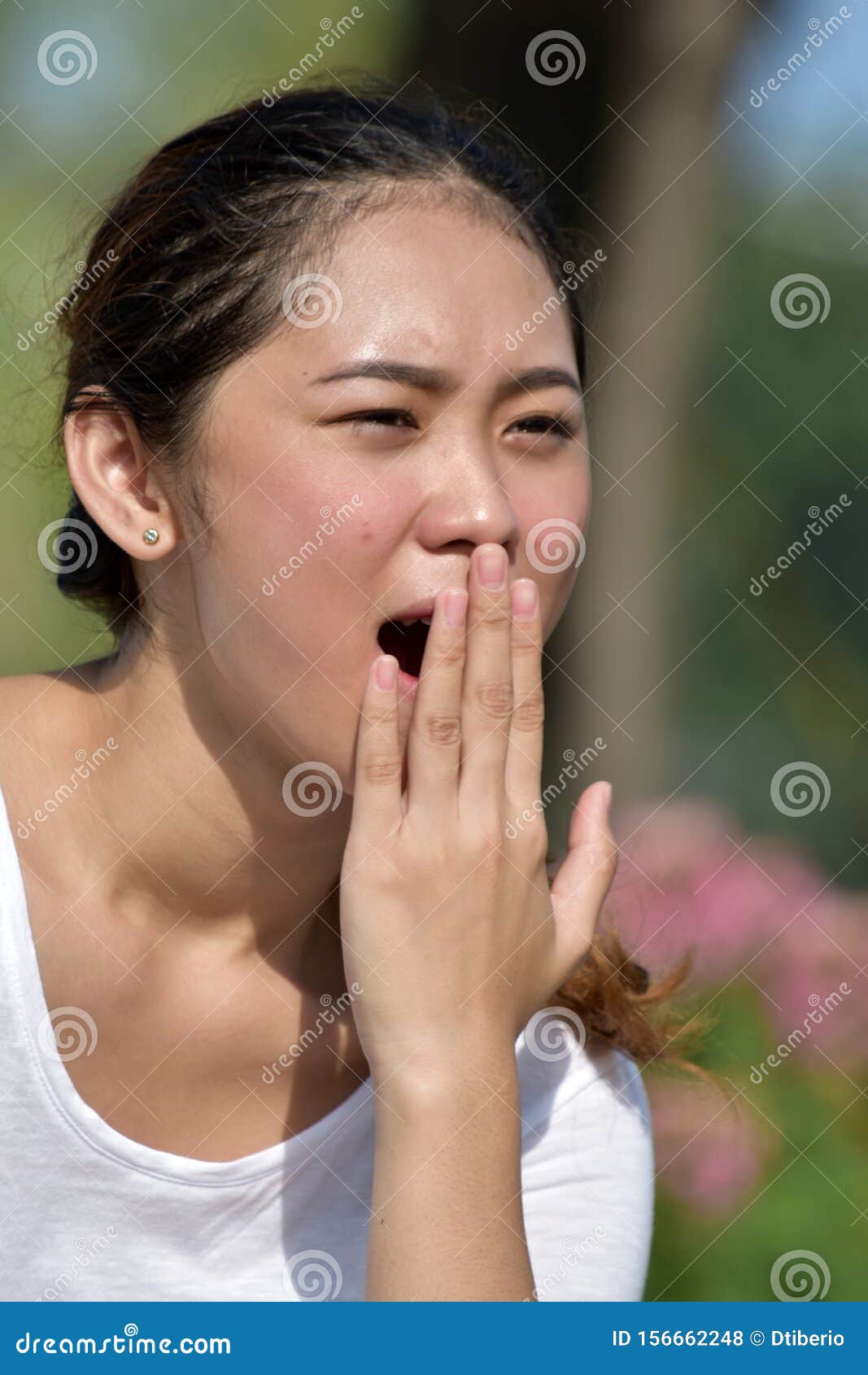 A Tired Pretty Woman stock photo. Image of fatigue, sleep - 156662248