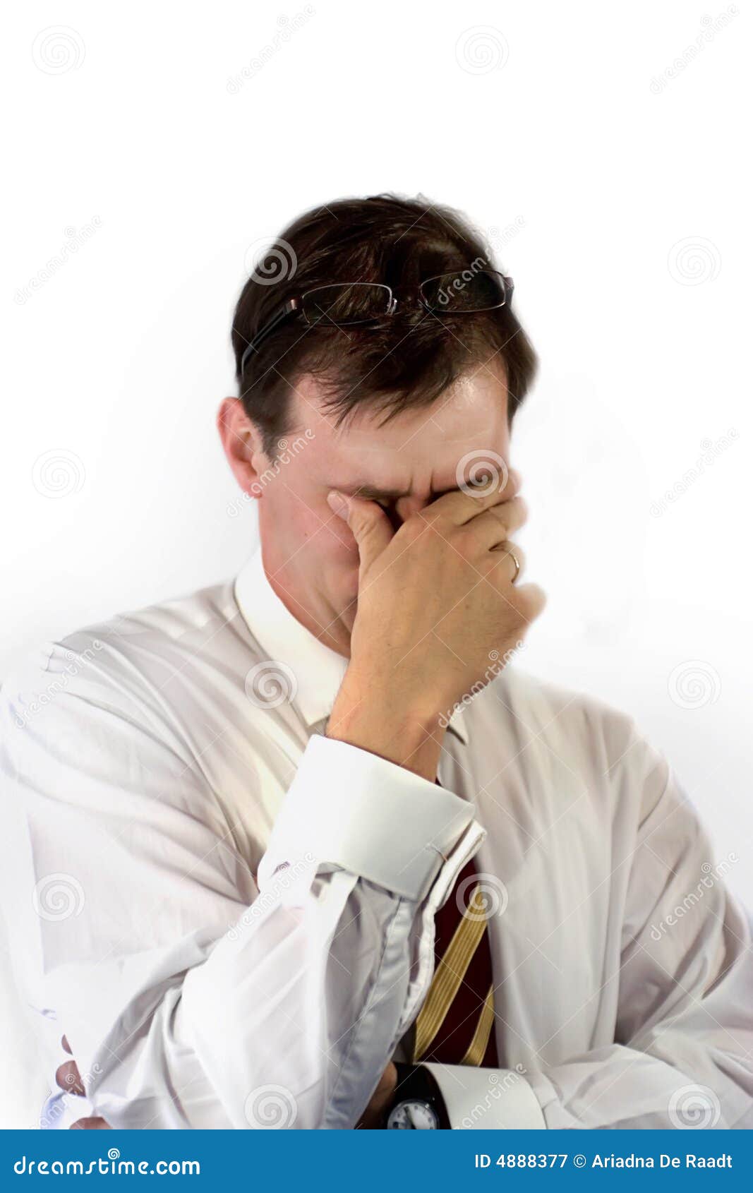 Tired from problems stock image. Image of desperate, depression - 4888377