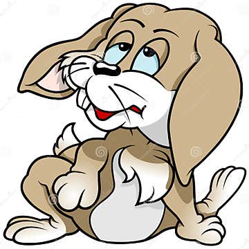 Tired Rabbit stock vector. Illustration of rodent, cottontail - 44051448
