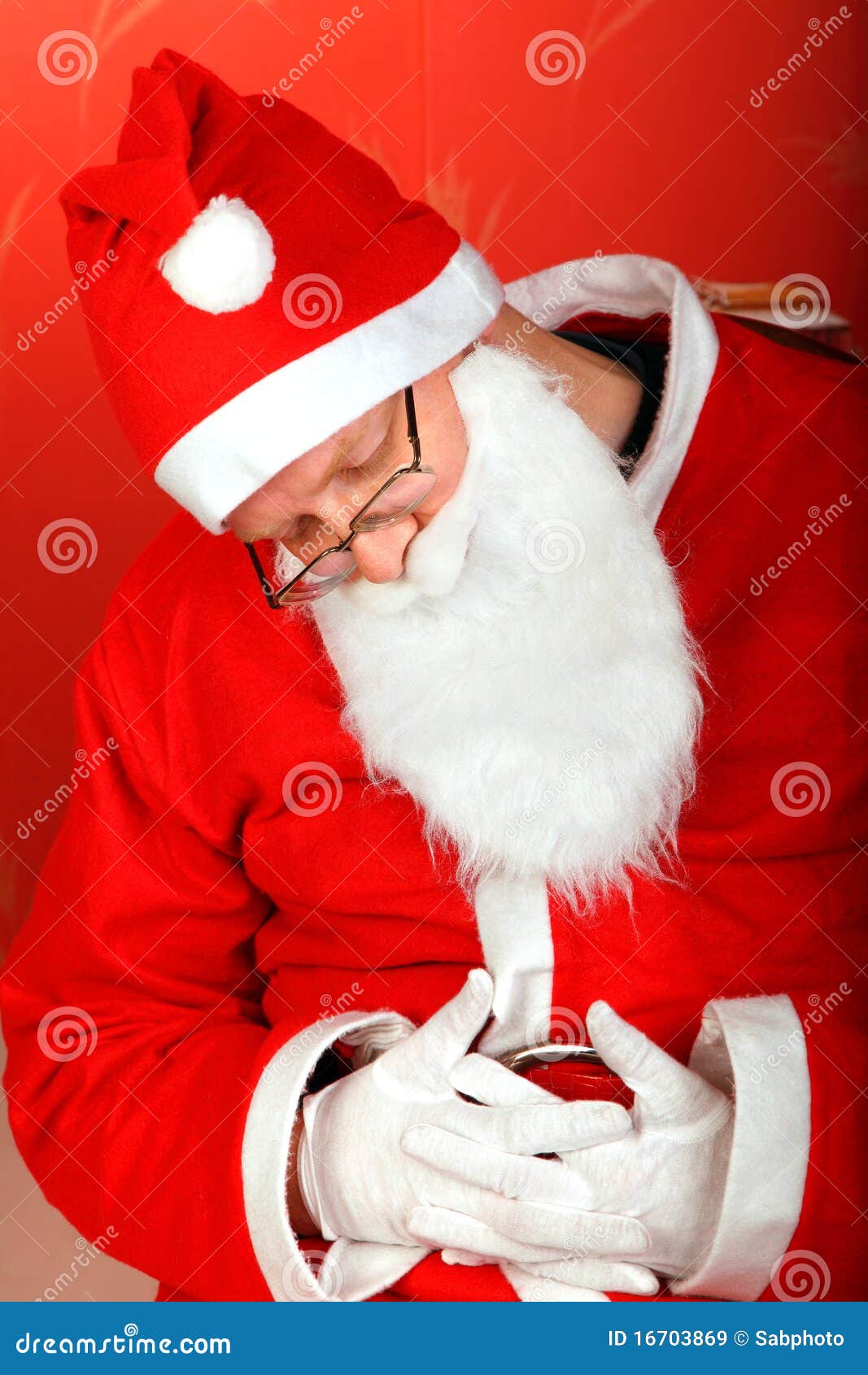 Tired santa claus stock image. Image of jaded, caucasian - 16703869