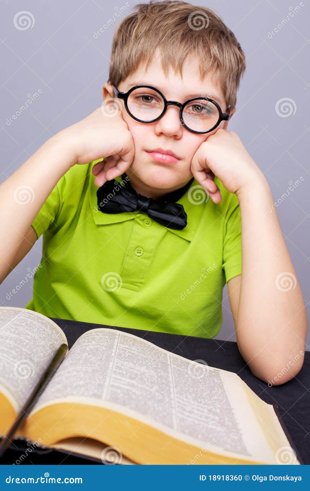 Tired school boy stock photo. Image of cheerful, open - 18918360