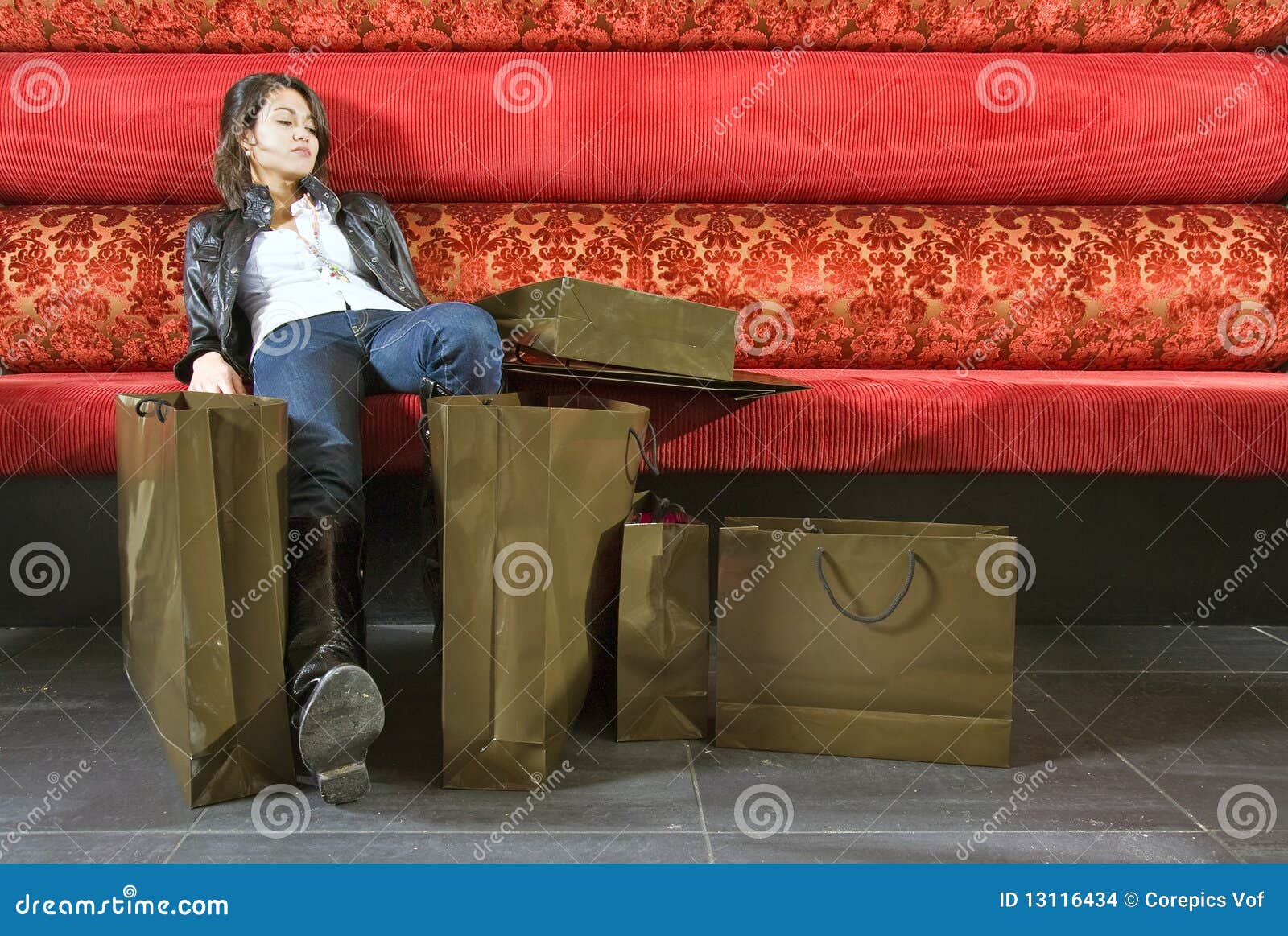 Tired from shopping stock photo. Image of luxurious, relaxing - 13116434