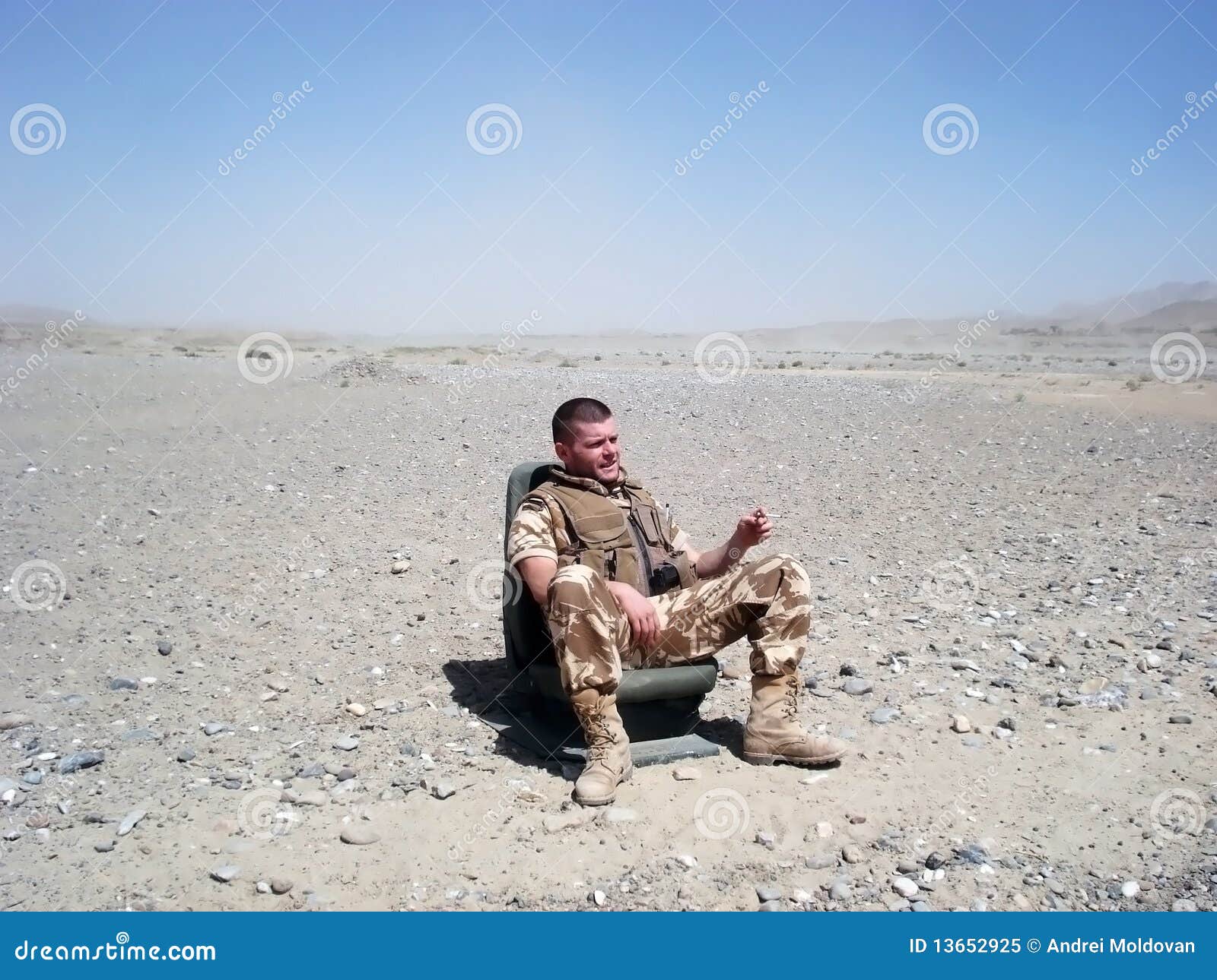 Tired Soldier Picture. Image: 13652925