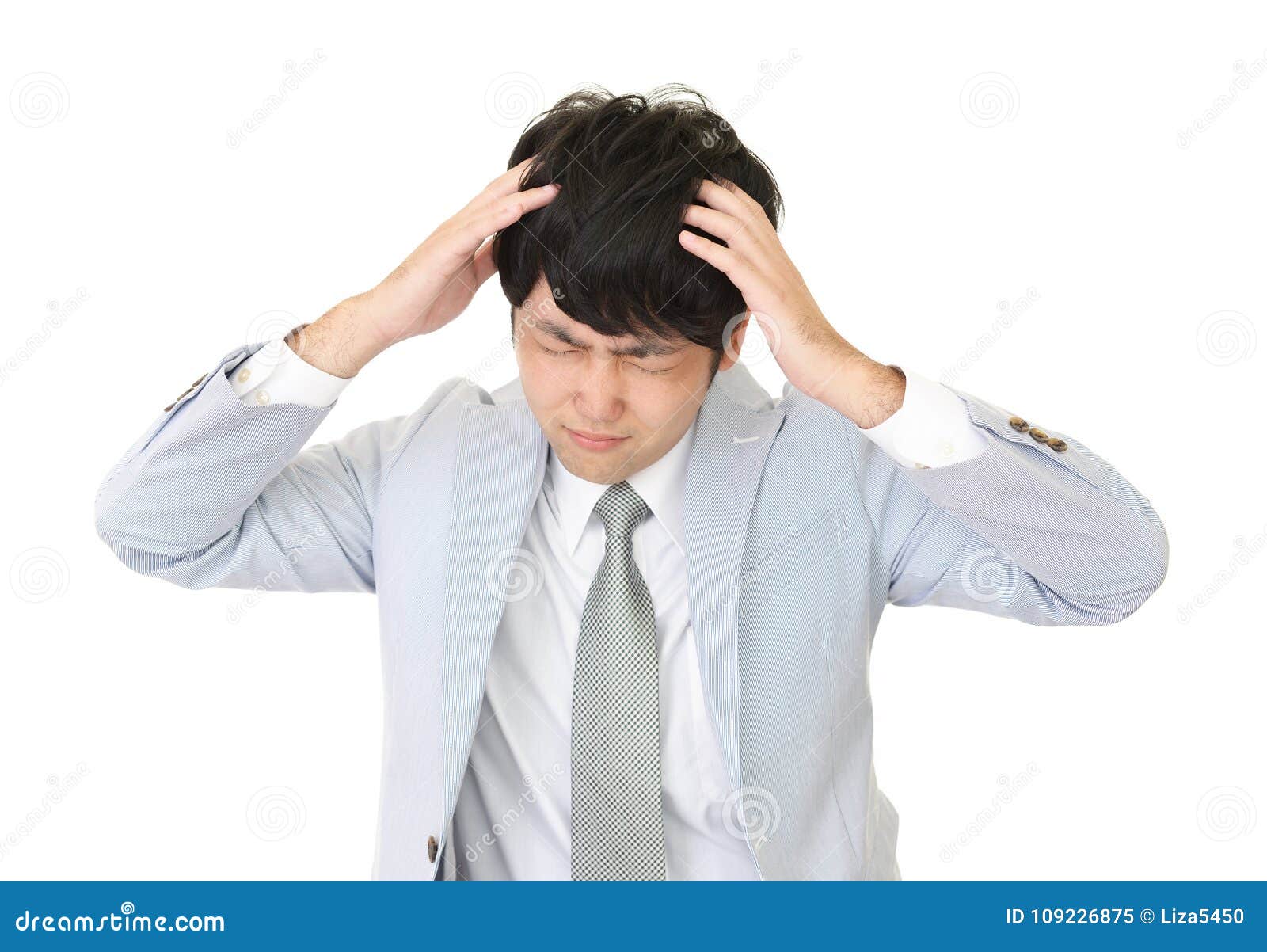 Frustrated Asian Businessman Stock Image - Image of masculine, anxiety ...