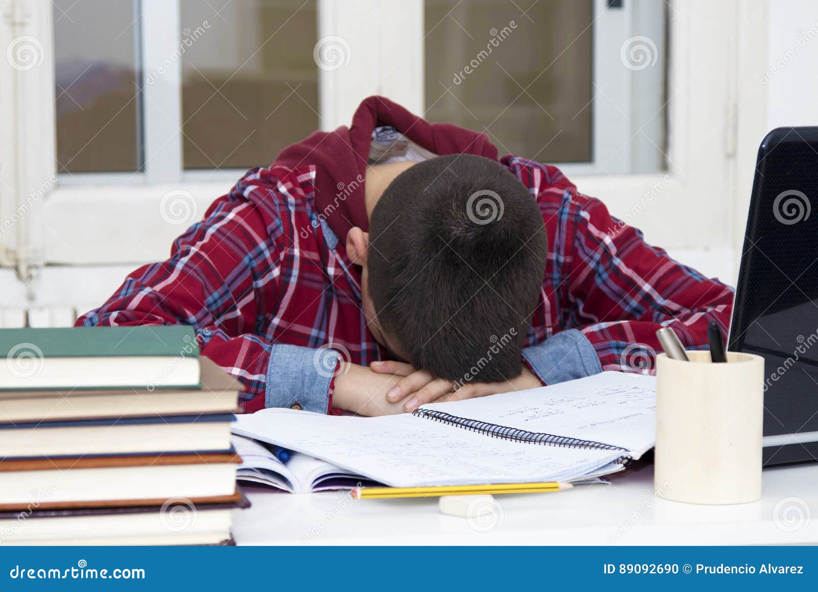 Tired and Stressed at the School Stock Photo - Image of lifestyle ...