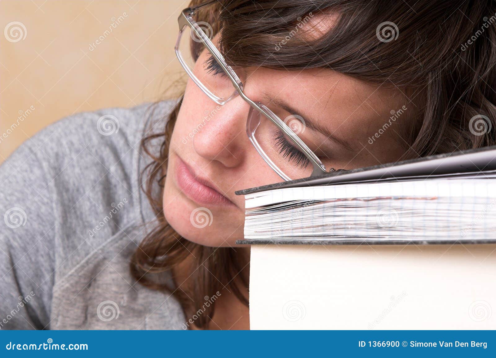 Tired student stock photo. Image of tiredness, homework - 1366900