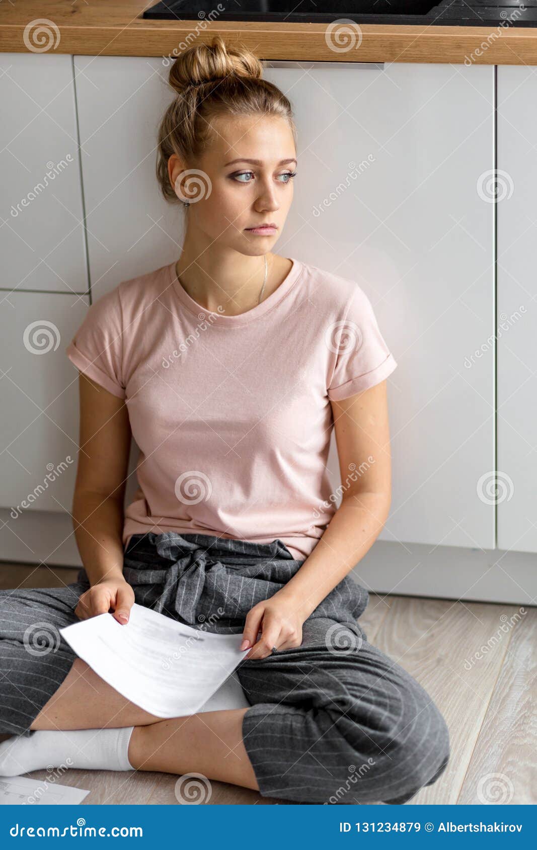 Tired Student is Fed Up Learning Stock Image - Image of attractive ...