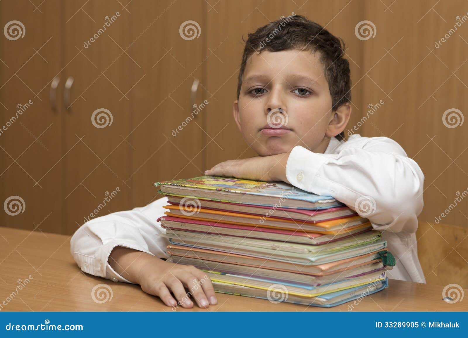 Tired student stock image. Image of middle, stack, student - 33289905