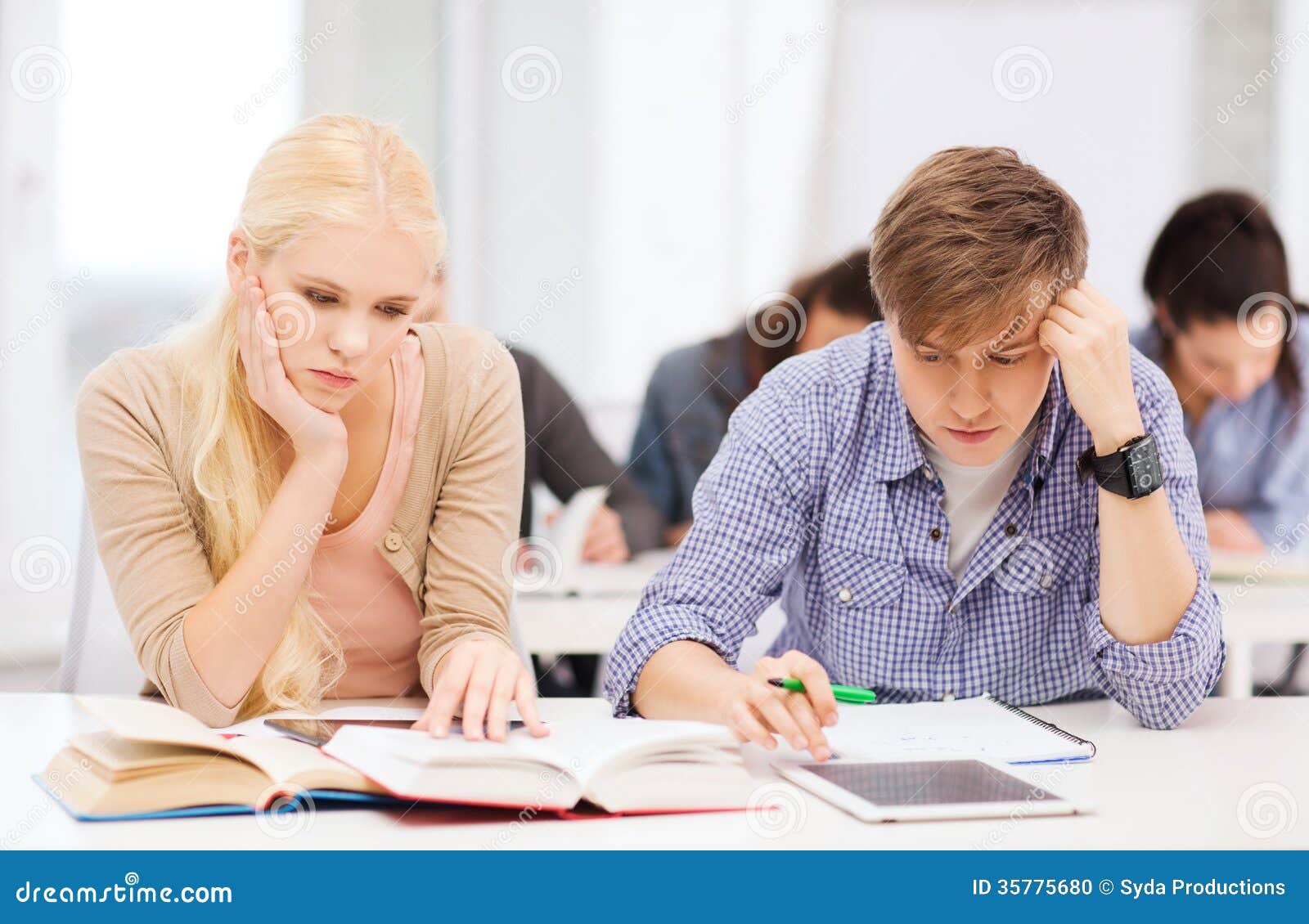 Tired Students Enjoy The Rest In The Yard Of The University Campus ...