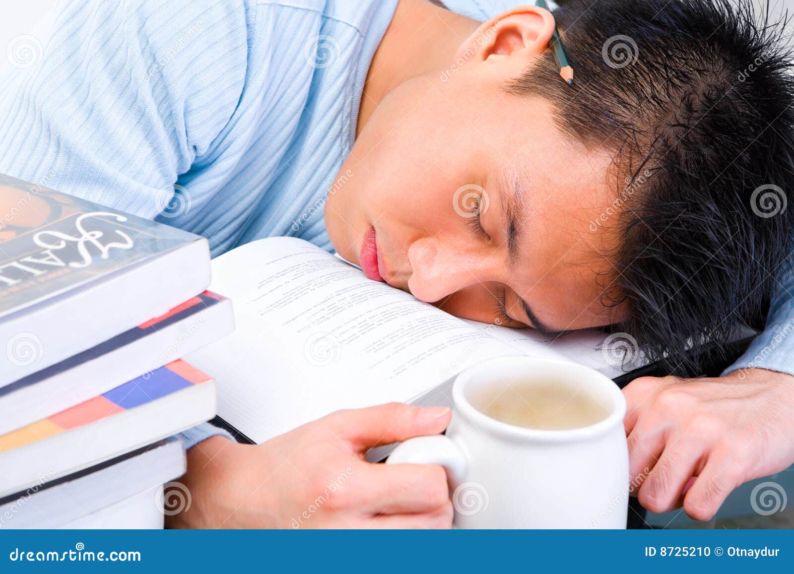 Tired in study stock photo. Image of study, boring, education - 8725210