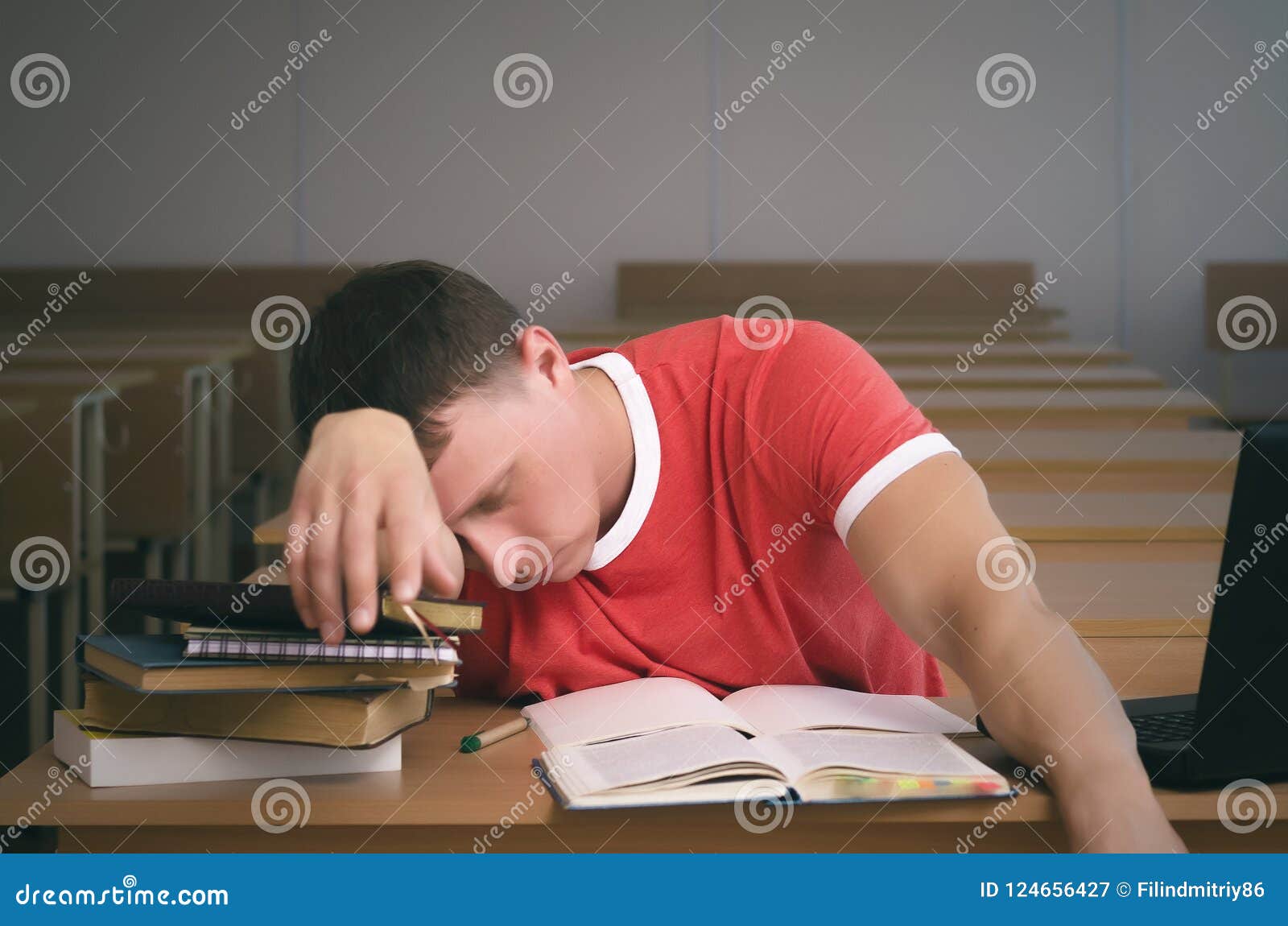 Student. stock image. Image of people, lesson, overworked - 124656427