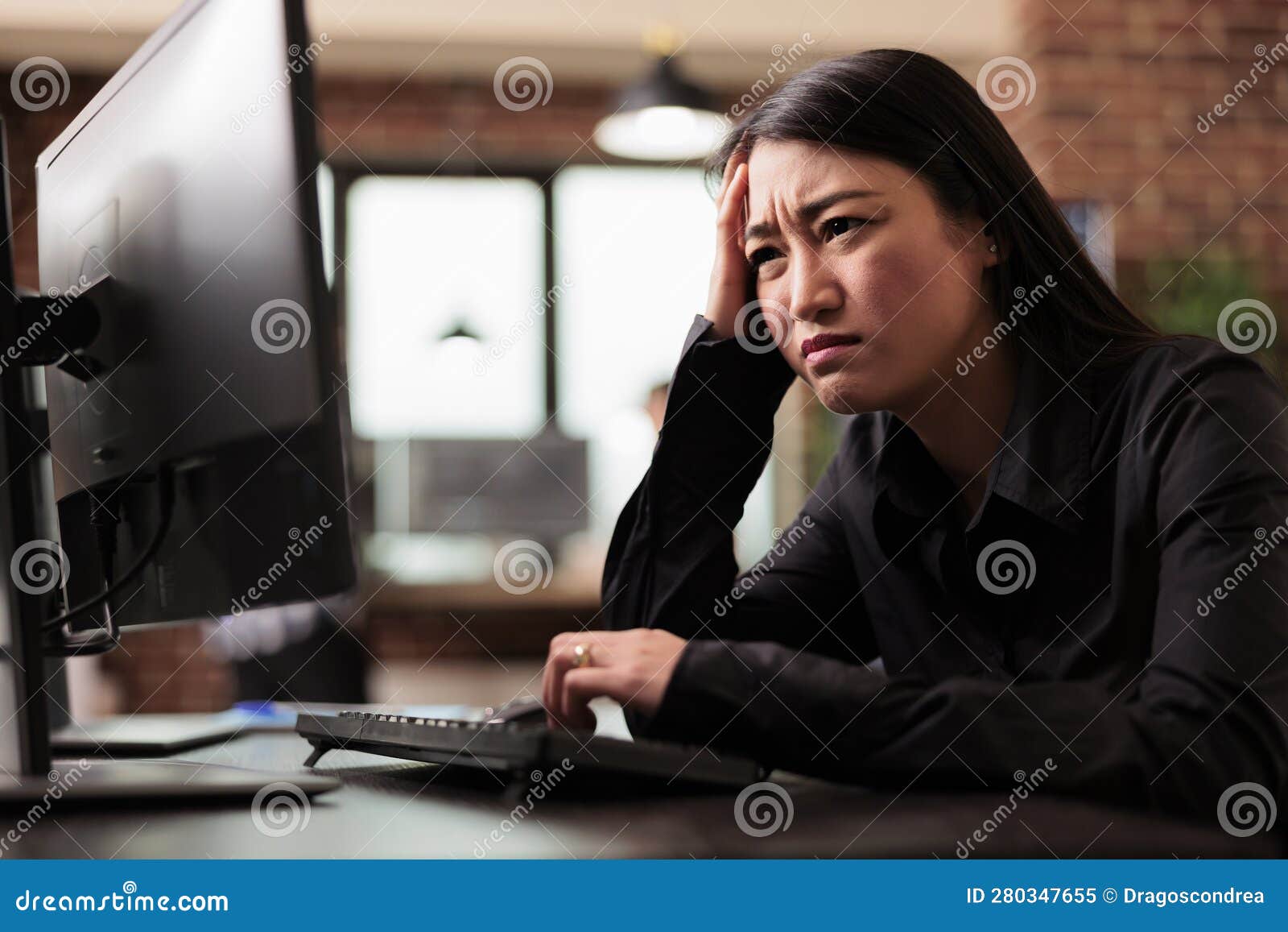 Tired Tech Engineer Was Struggling To Keep Up with the Demands Stock ...