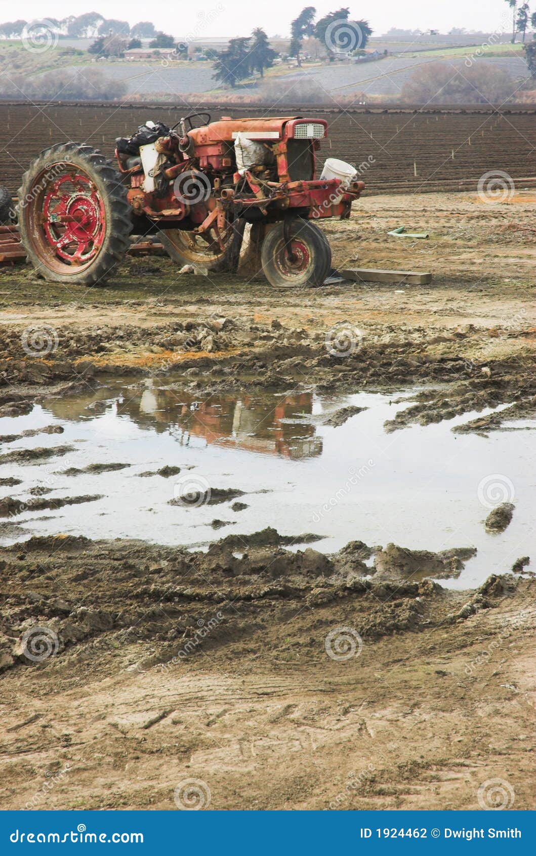 Tired Tractor stock photo. Image of abandoned, scrap, equipment - 1924462