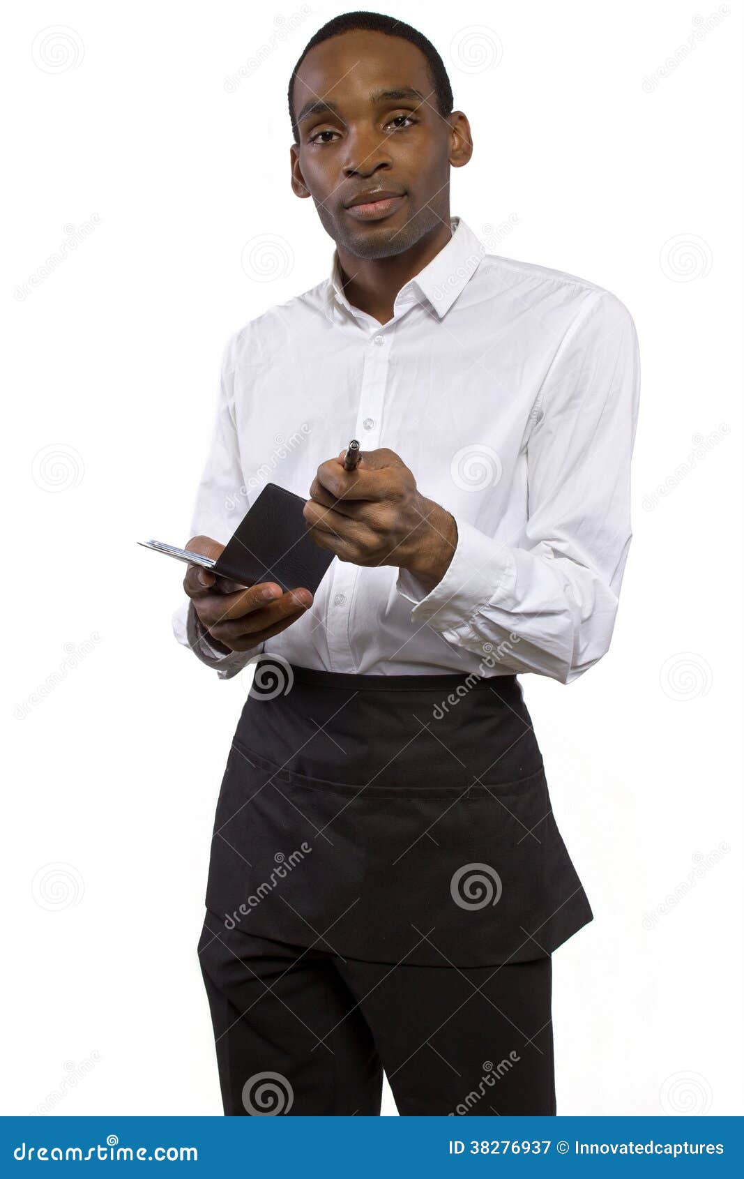 Tired Waiter stock image. Image of employee, chit, male - 38276937