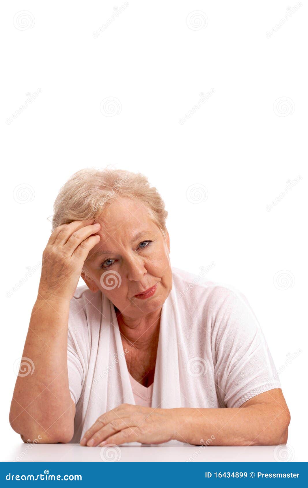 Tired woman stock image. Image of beautiful, female, portrait - 16434899