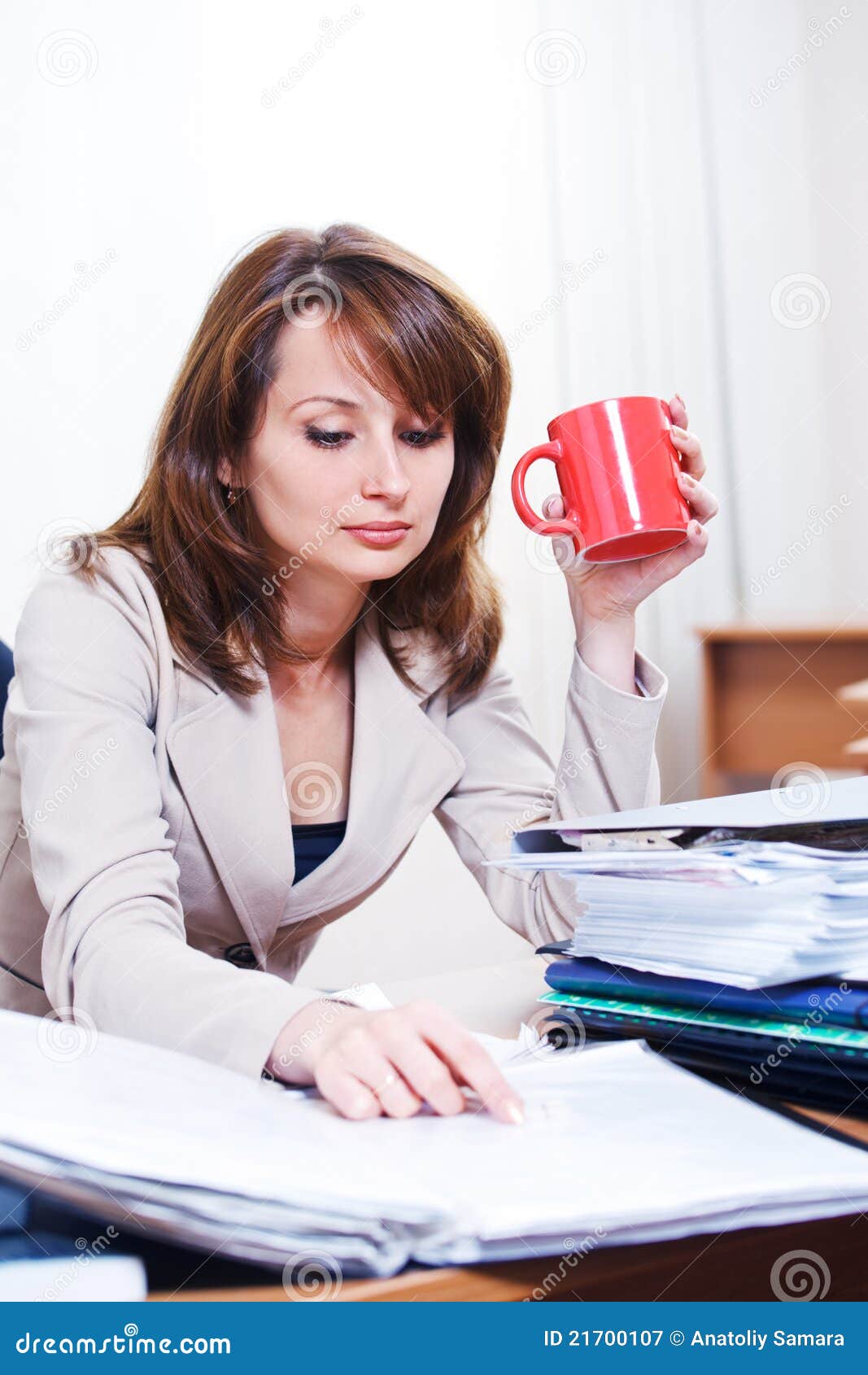 Tired woman stock image. Image of caucasian, female, tired - 21700107