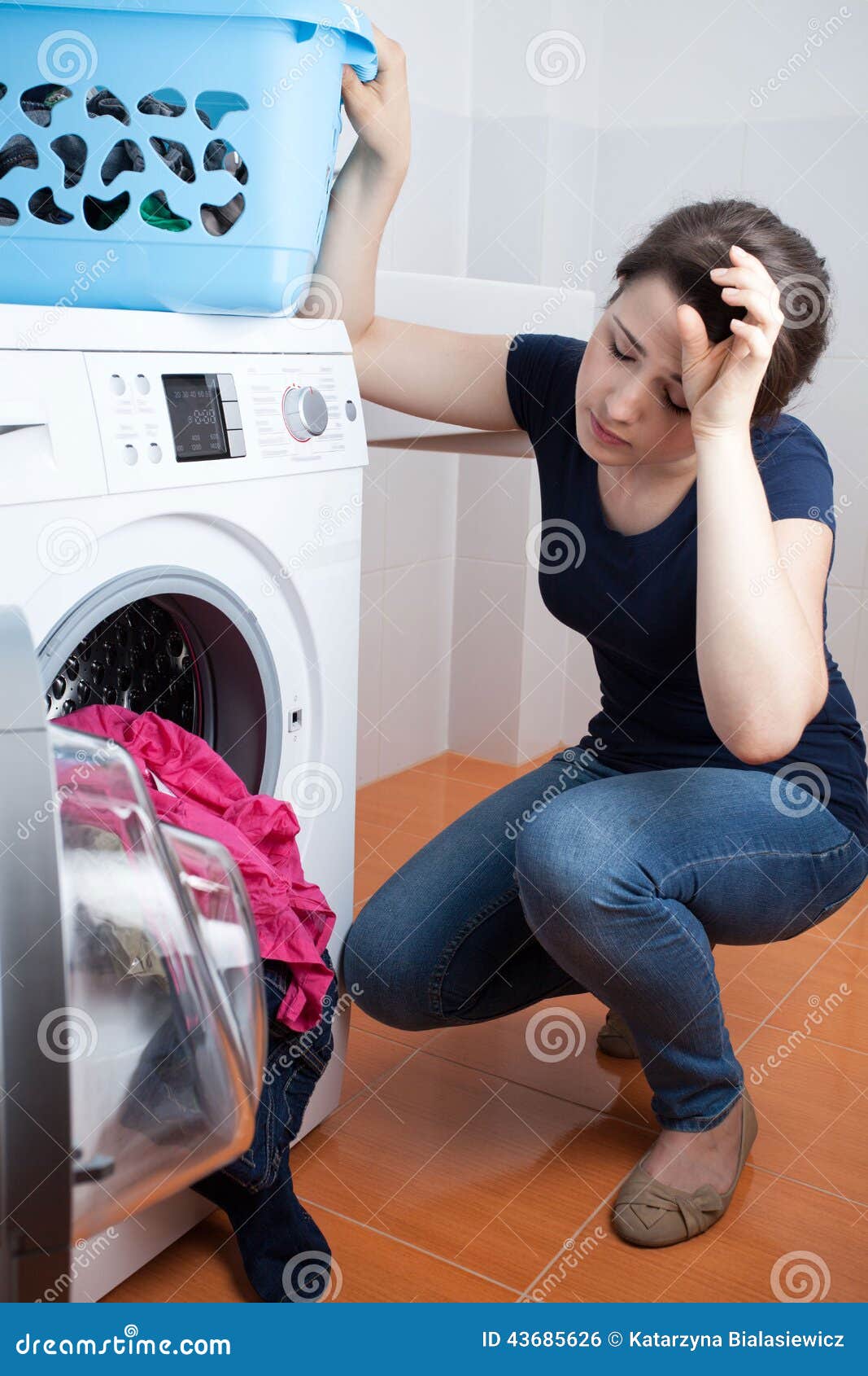 Tired Woman during Doing Housework Stock Photo - Image of chore, home ...