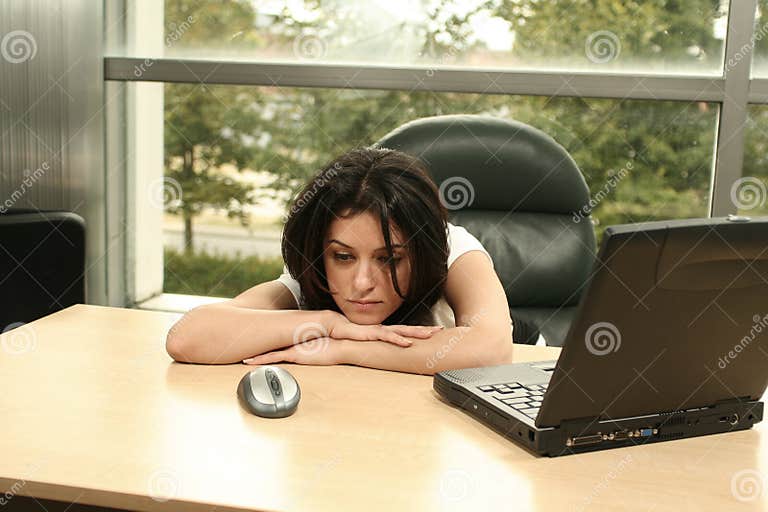 Tired at work stock photo. Image of posture, worried, tired - 253846