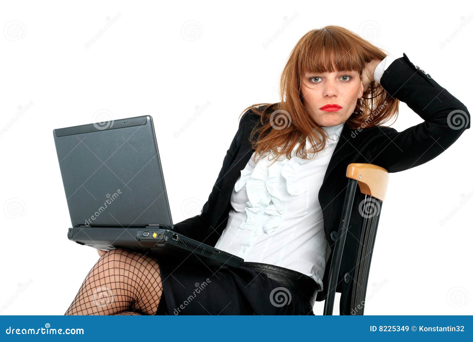 Tired, after work stock image. Image of posture, attractive - 8225349