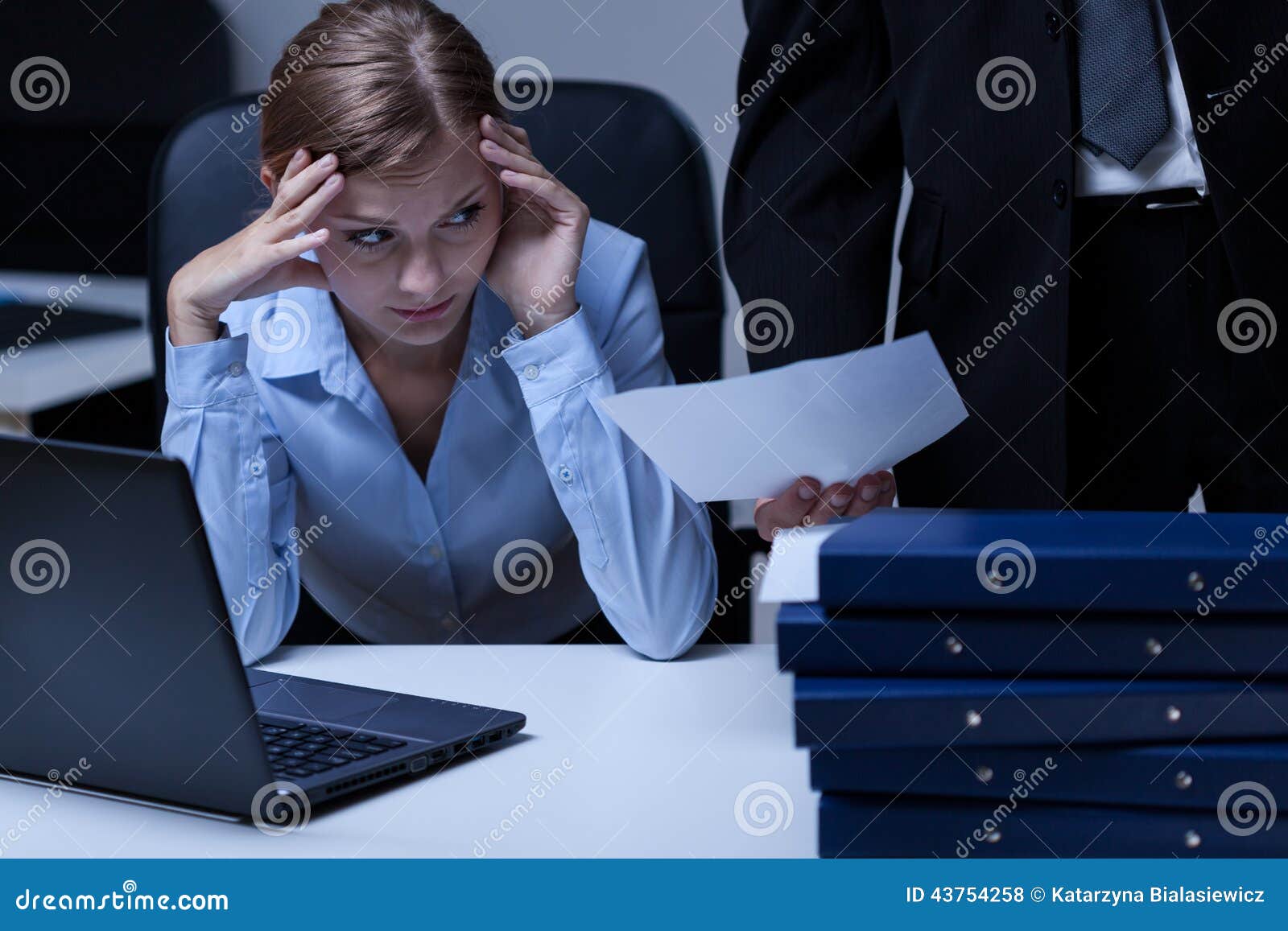 Tired worker at work stock photo. Image of improve, sadness - 43754258