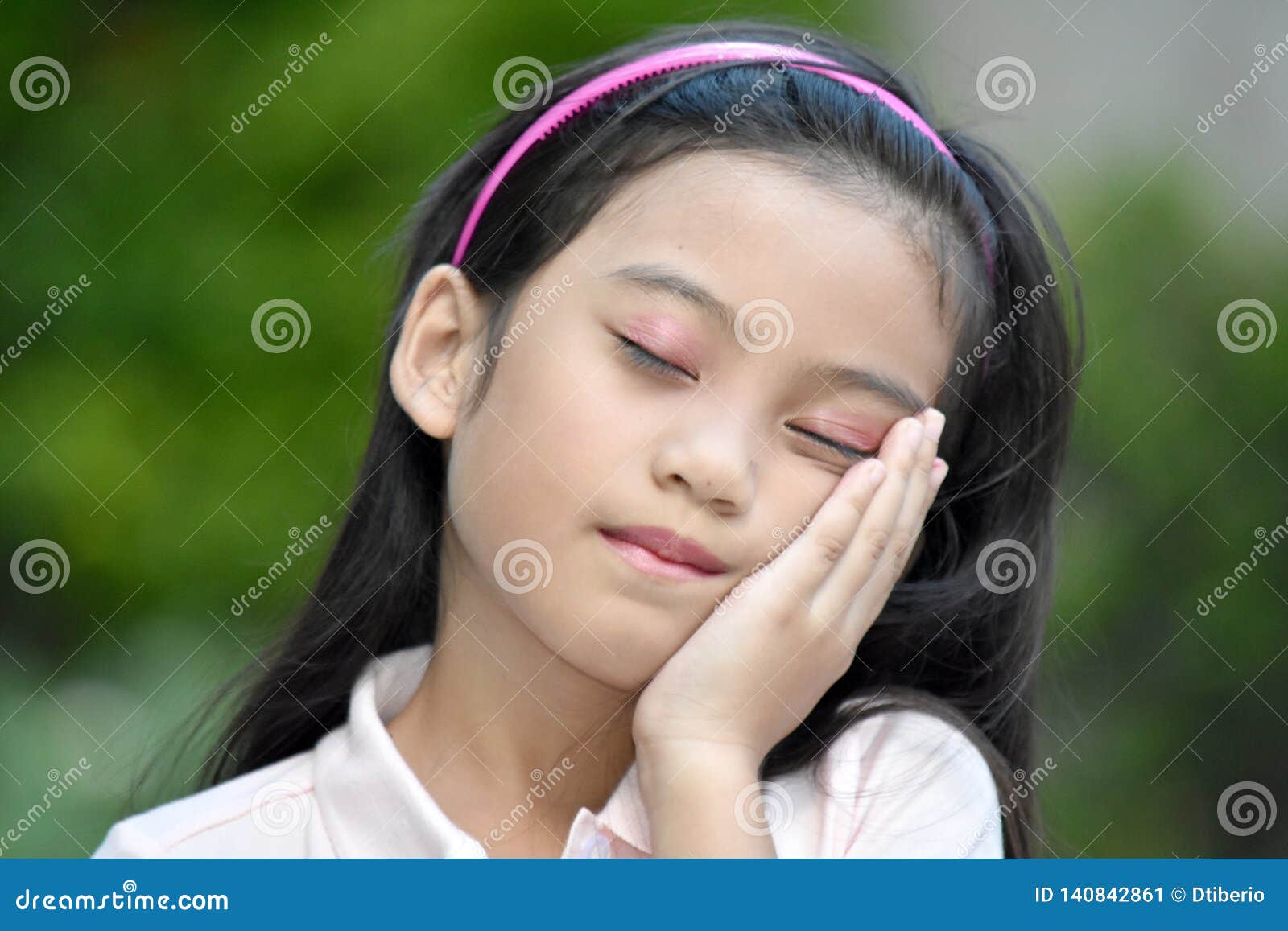 Tired Young Asian Person stock image. Image of asleep - 140842861