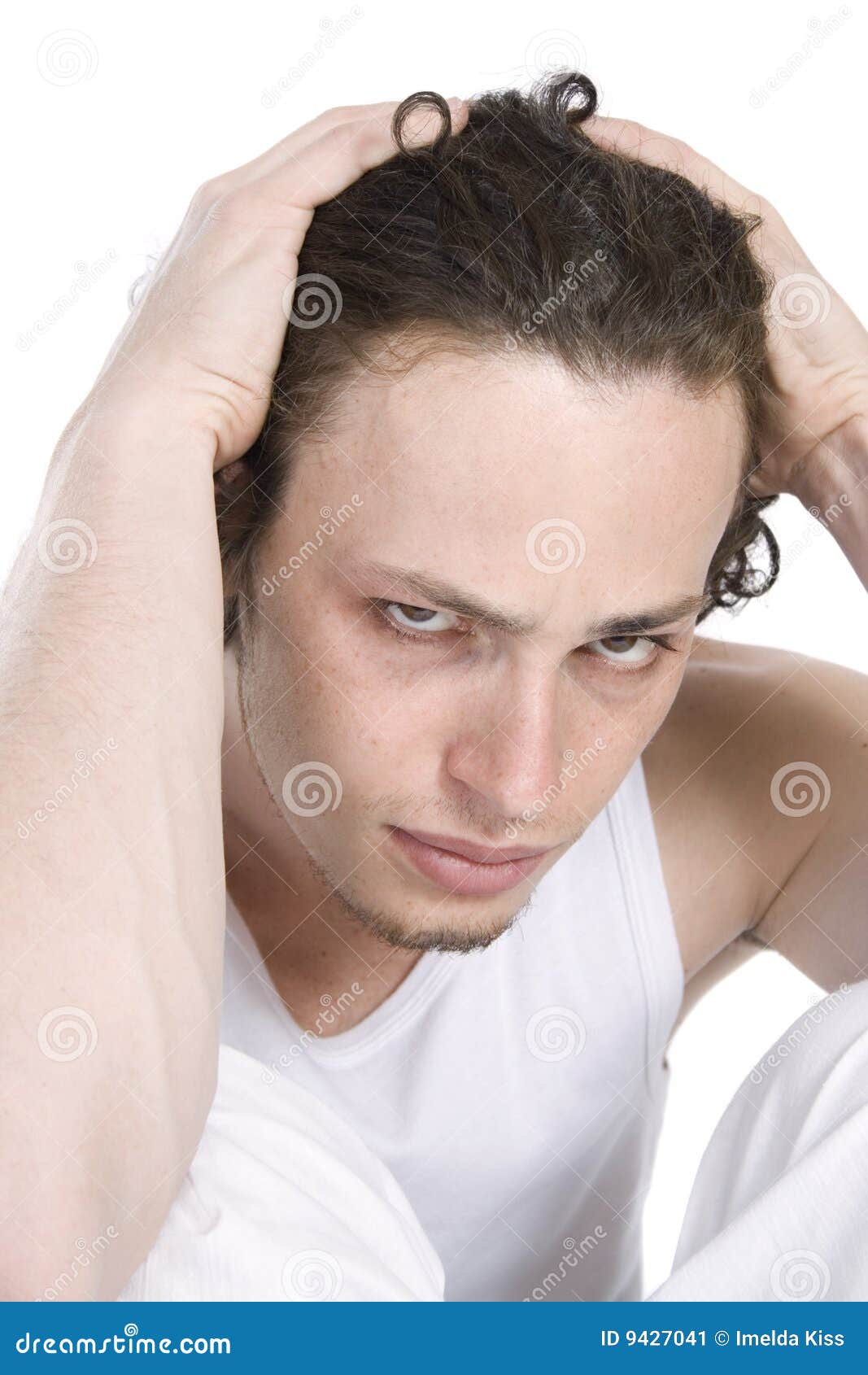 Tired young man stock image. Image of wellness, still - 9427041