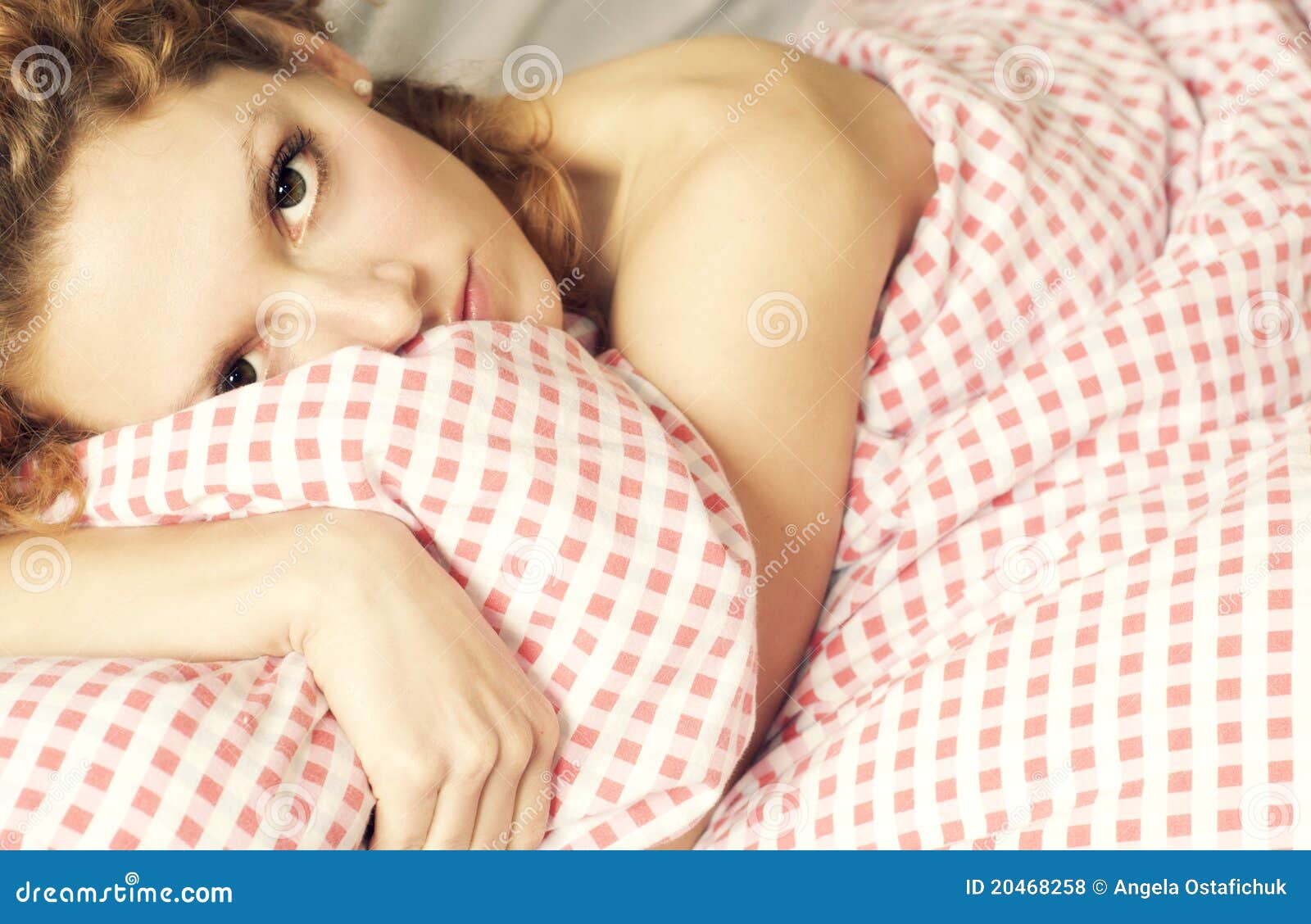 Sad Tired Young Woman Touching Crying From Stress Upset Unqualified Or ...