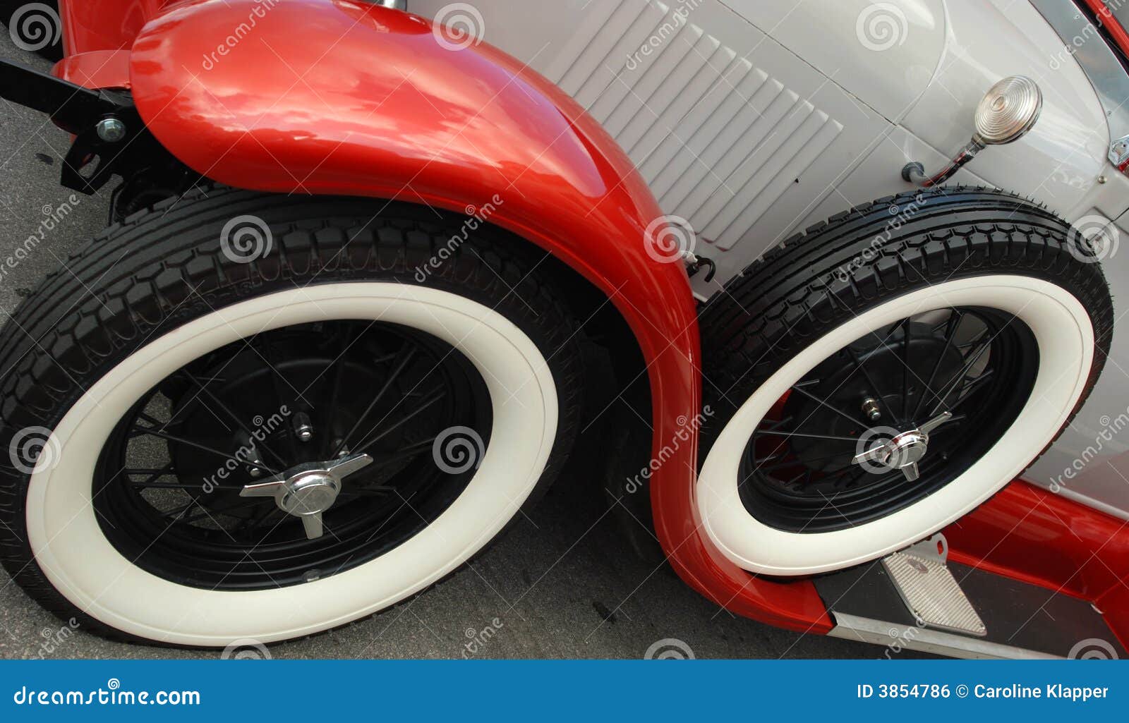 Tires of antique car stock photo. Image of fender, wall - 3854786