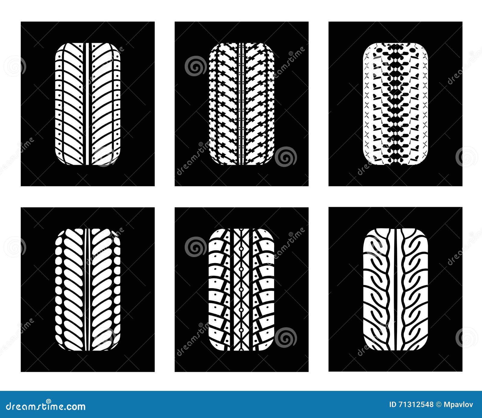 Tires in the front stock vector. Illustration of object - 71312548