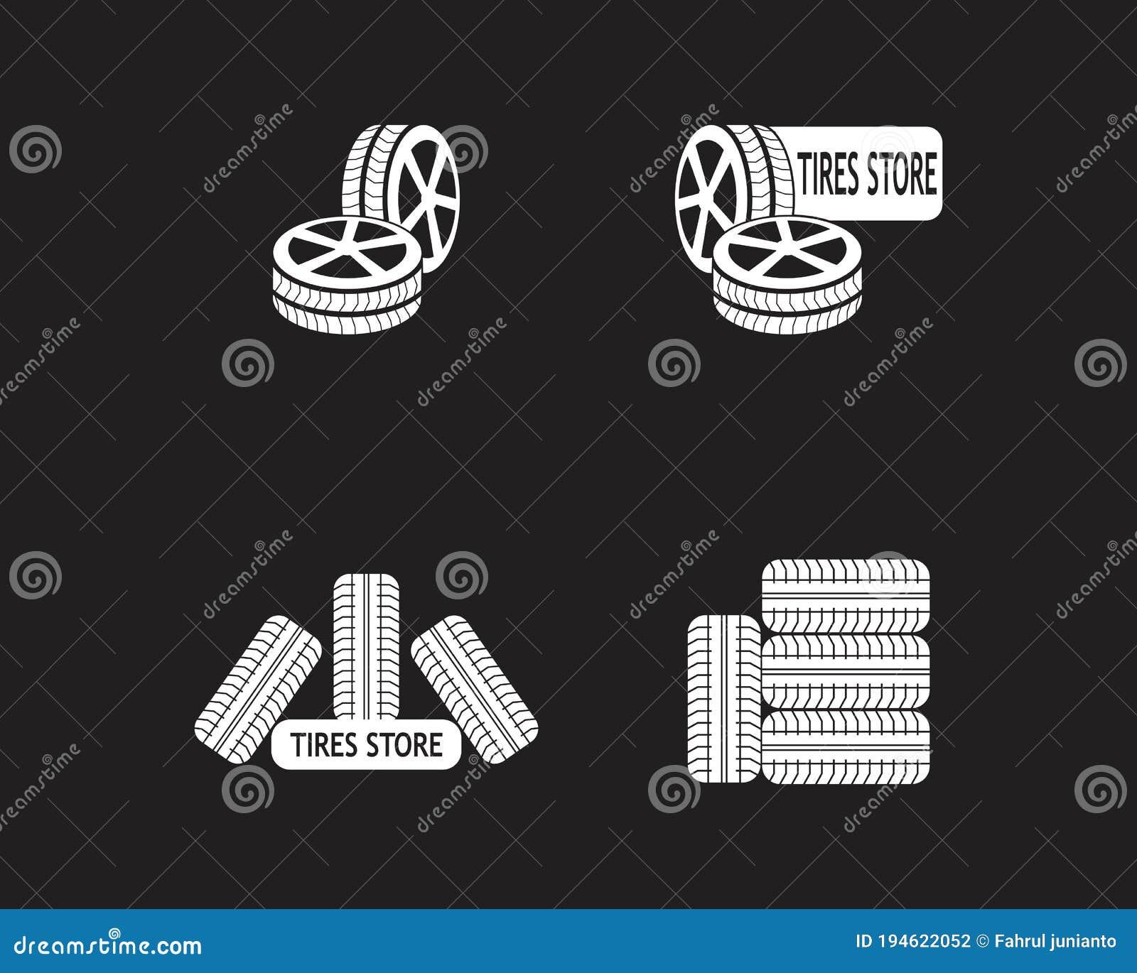 Tires Icon and Symbol Vector Template Illustration Stock Illustration ...