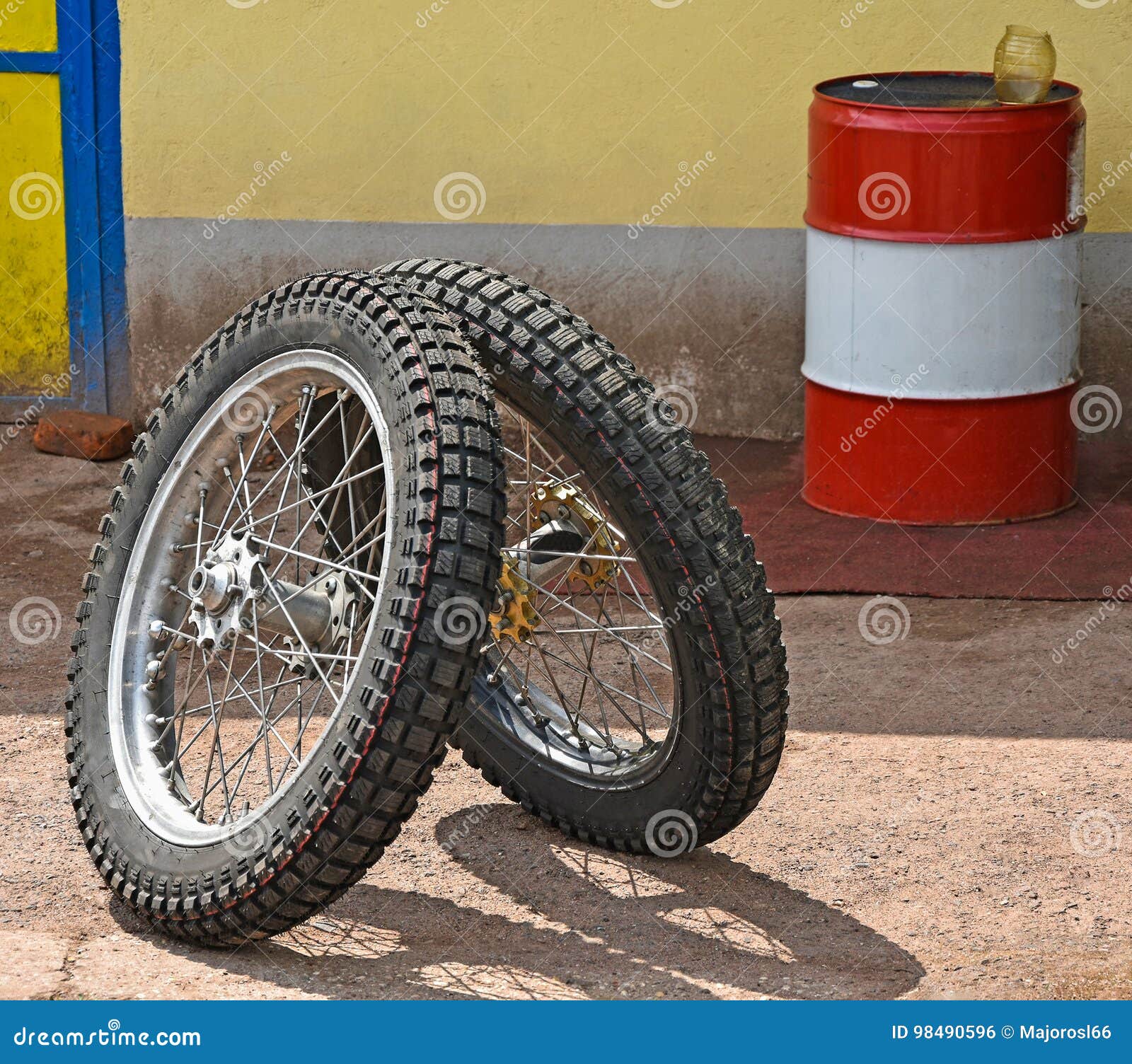 Tires of a motorcycle stock photo. Image of black, dirt - 98490596